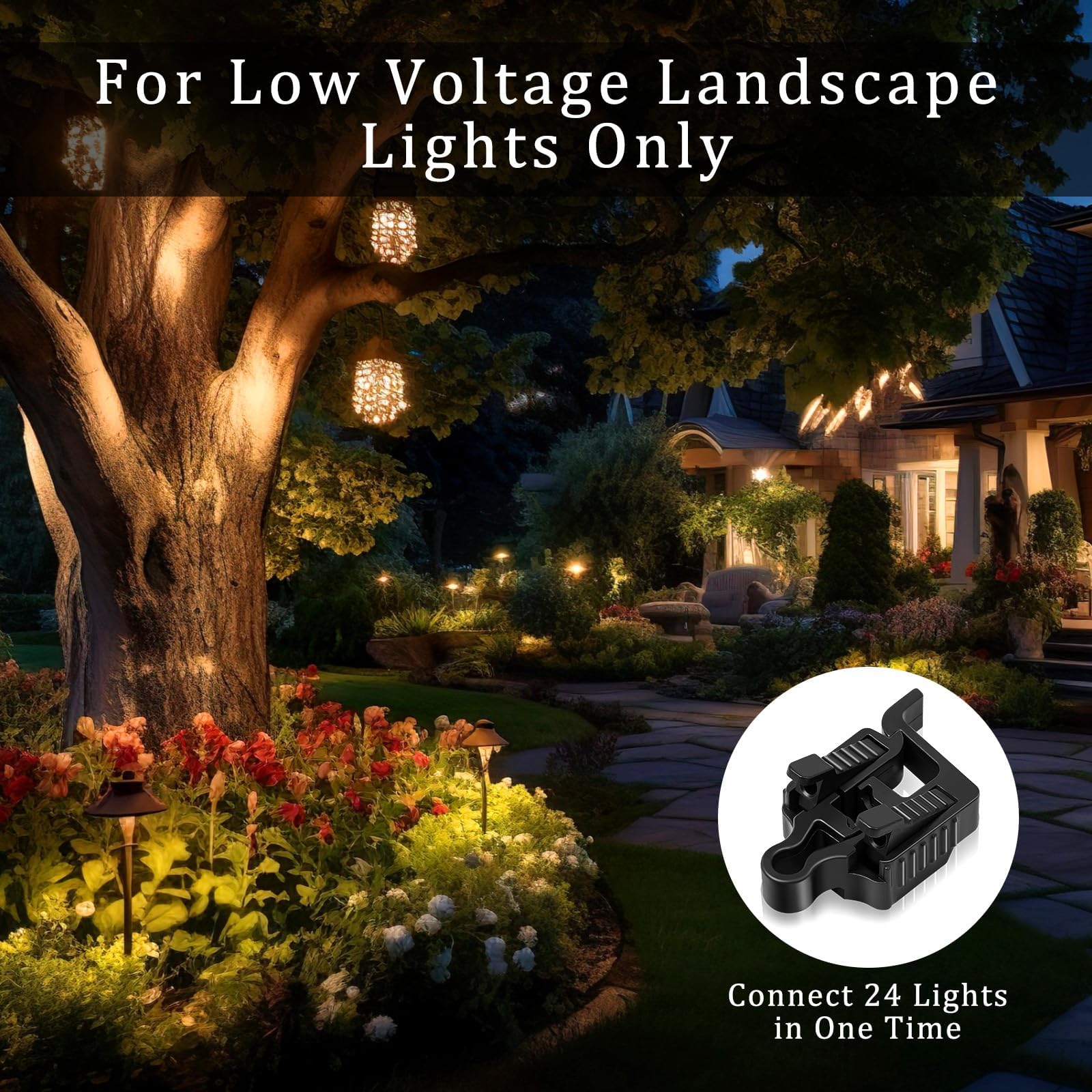 Snapklik.com : 24 Pack Low Voltage Wire Connector Landscape Lighting ...