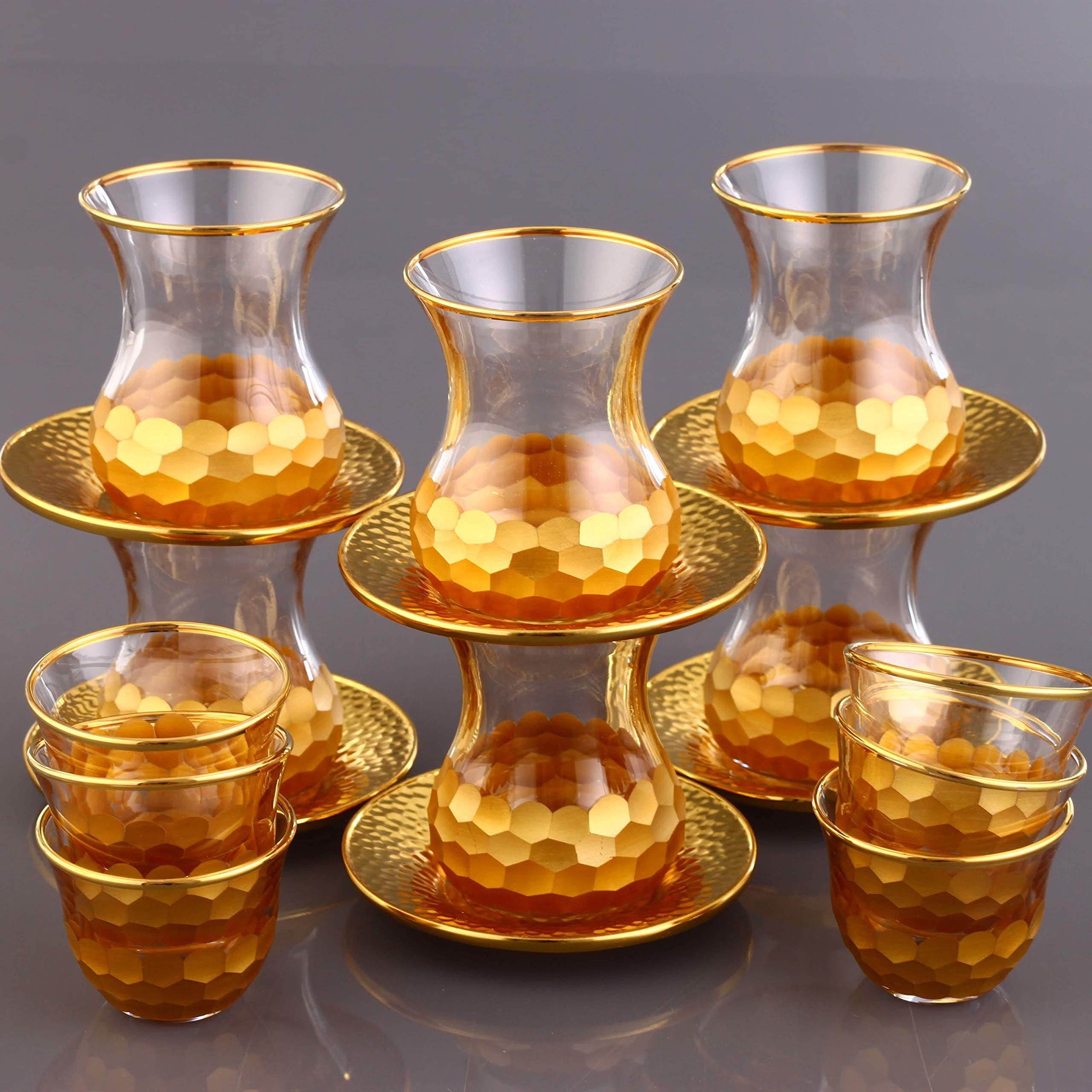 Turkish Tea Set of 18 pcs, 6...B08Z8CDWKF | Encarguelo.com