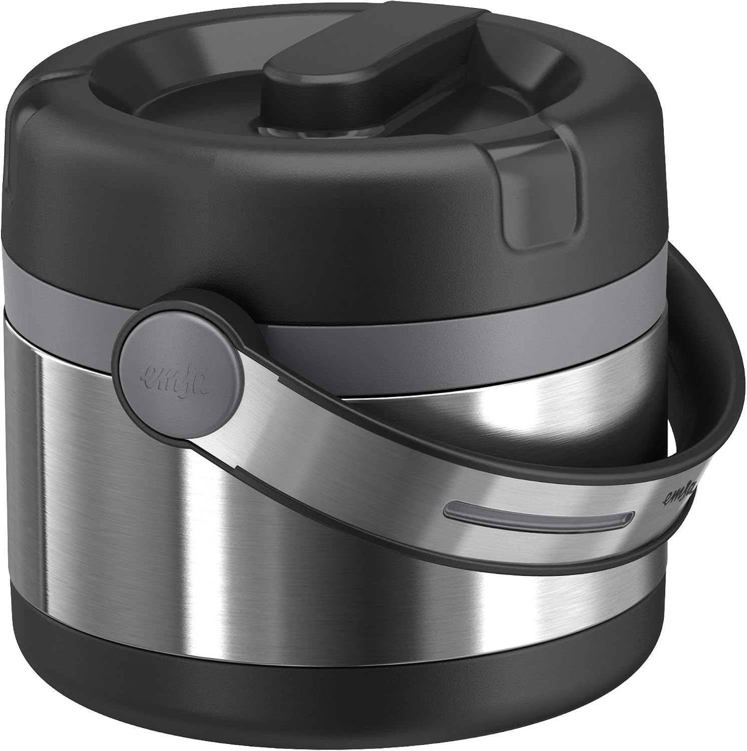 Amazon.com: Emsa "Mobility" 40.5 oz Vacuum Food Flask, Black/Anthracite ...
