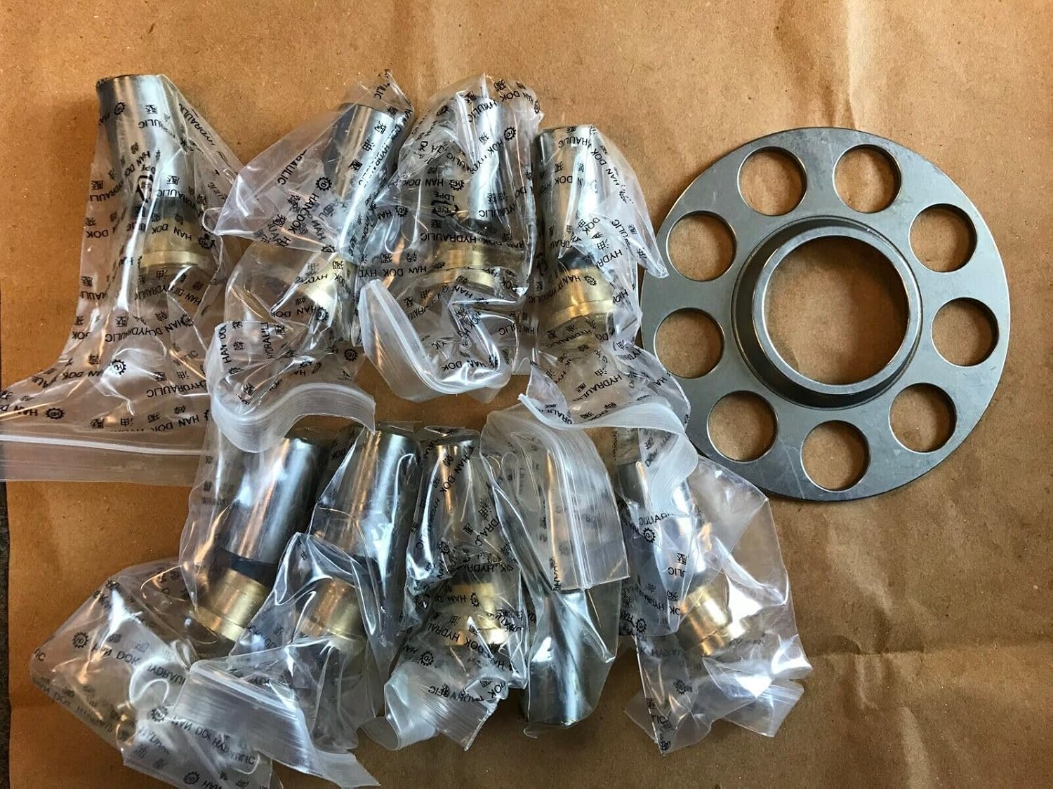 Amazon.com: K7V63 H7V63 Piston Shoe and Set Plate Fits SK135SR ...