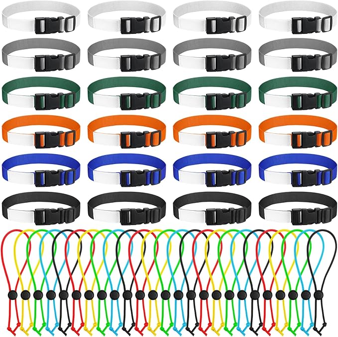 Amazon.com: Lineshading 49 Pcs Laundry Strap Sock Clips Set Includes 24 ...