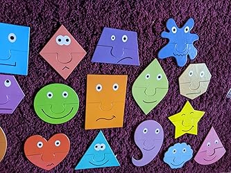Amazon.com: Toykraft: Shapes Puzzle for Toddlers, Montessori Toys for 3 ...