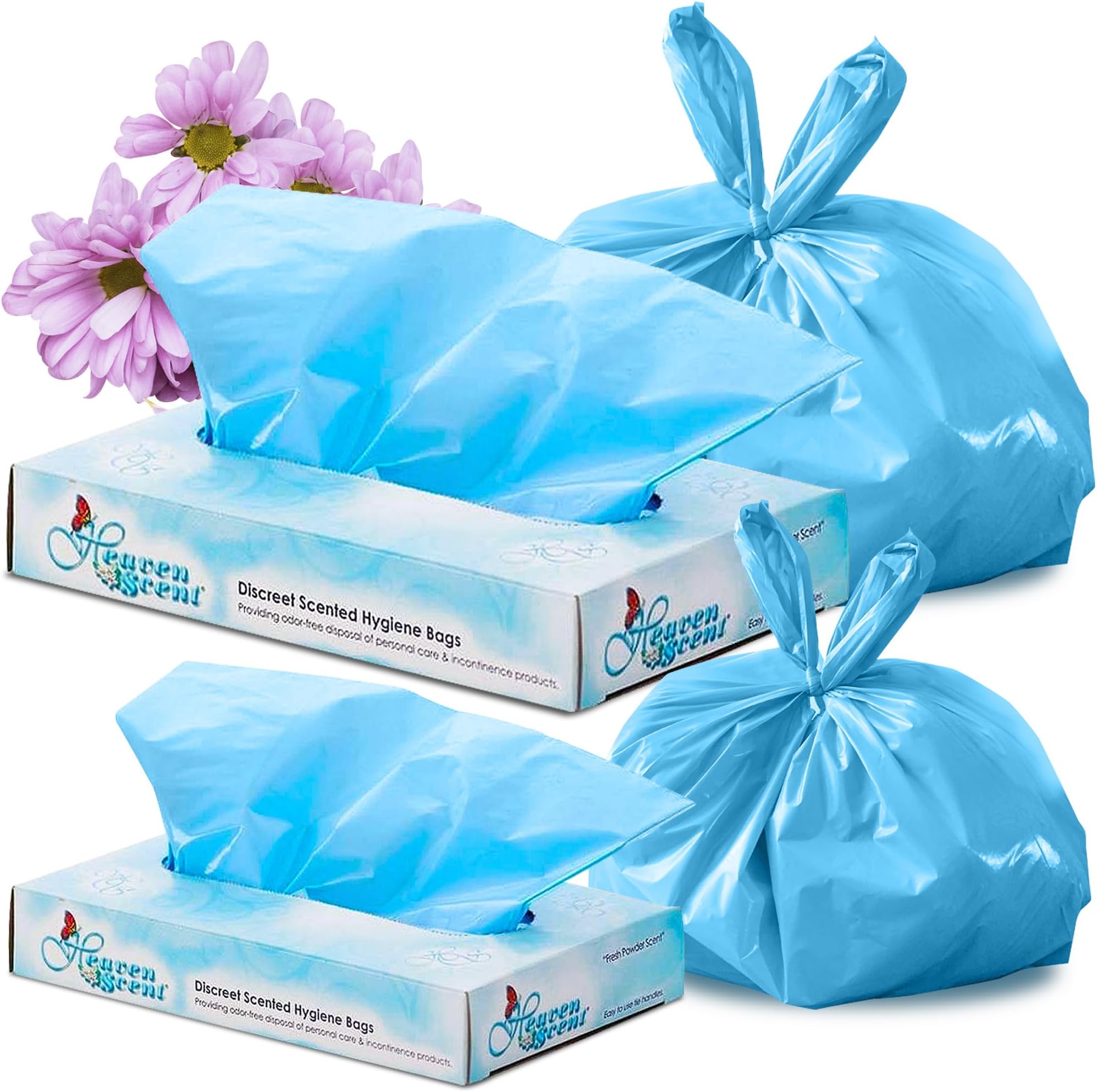 Amazon.com: Heaven Scent Hygiene Bags Bundle - 85 Scented Trash Bags ...
