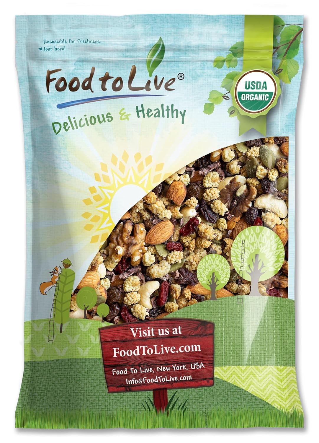 Amazon.com: Organic Raw Munchies Snack Mix, 4 Pounds — Raw and Non-GMO ...