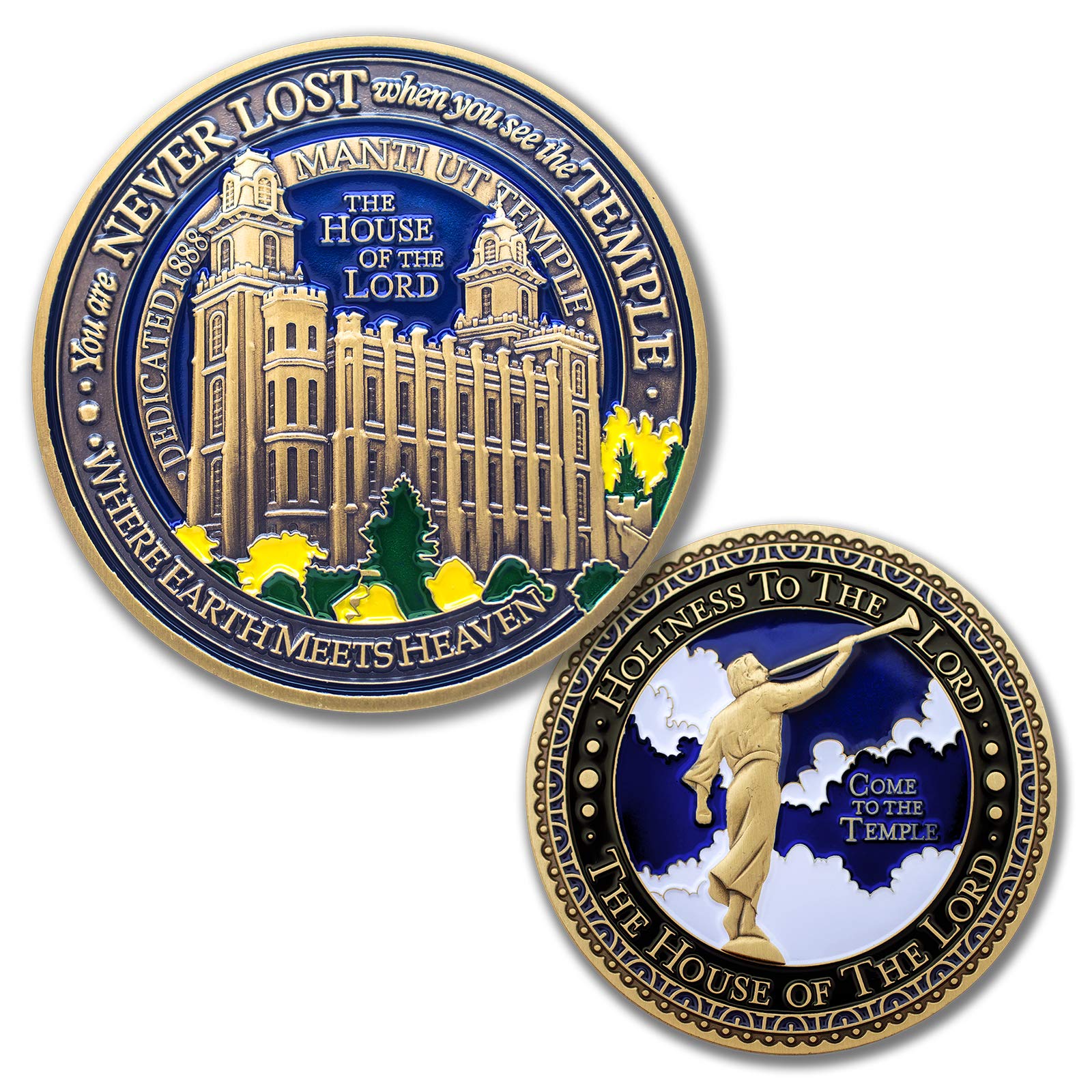 Amazon.com: Armor Coin & Emblem - LDS Manti Temple Medallion : Toys & Games