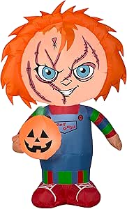 Amazon.com: 3.5 Foot Child's Play Chucky Light Up Halloween Inflatable ...
