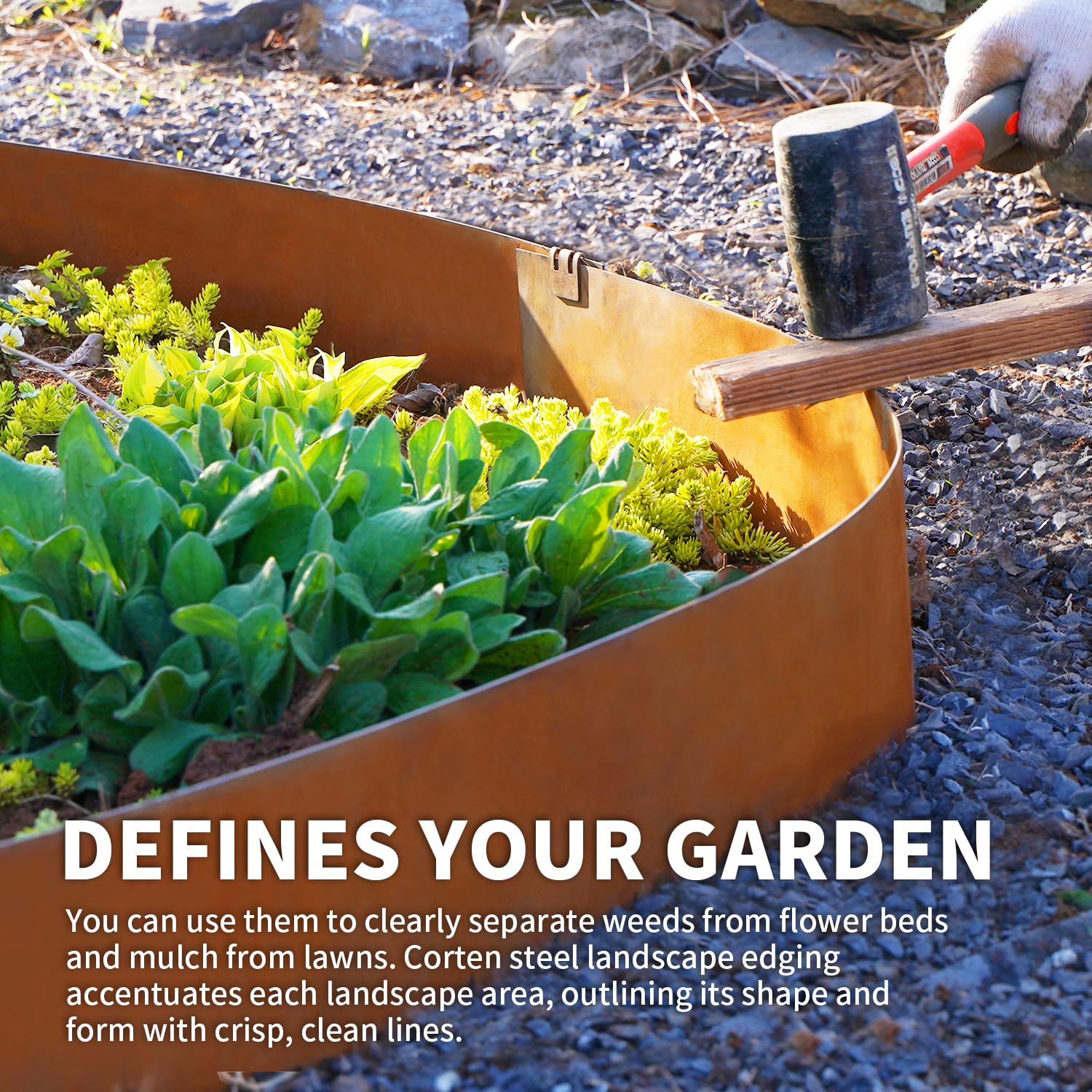 Cortex Steel Landscape Edging EdgePro Corten Steel Landscape Edging