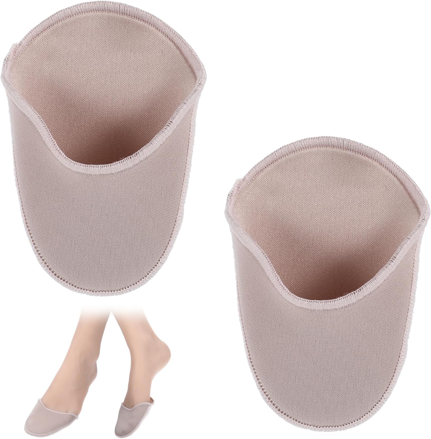 Amazon.com: Ballet Pointe Shoe Socks with Knitted Fabric Toe Cap ...