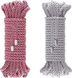 Amazon.com: Coldairsoap Soft Silk Rope, 8MM Twisted Trim Rope Nylon ...