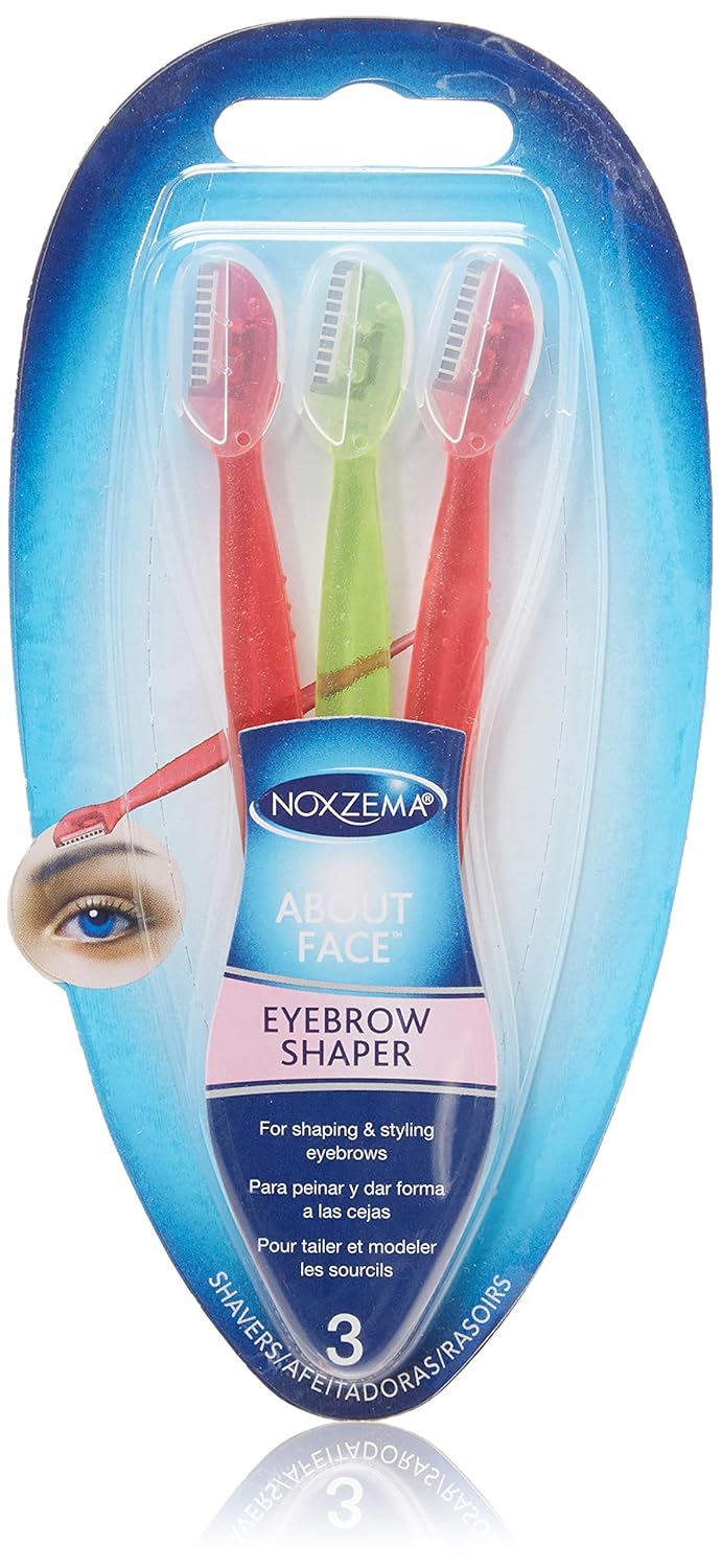 Amazon.com: Noxzema Eyebrow Shaper, 3 Count; Small, Compact Razors ...