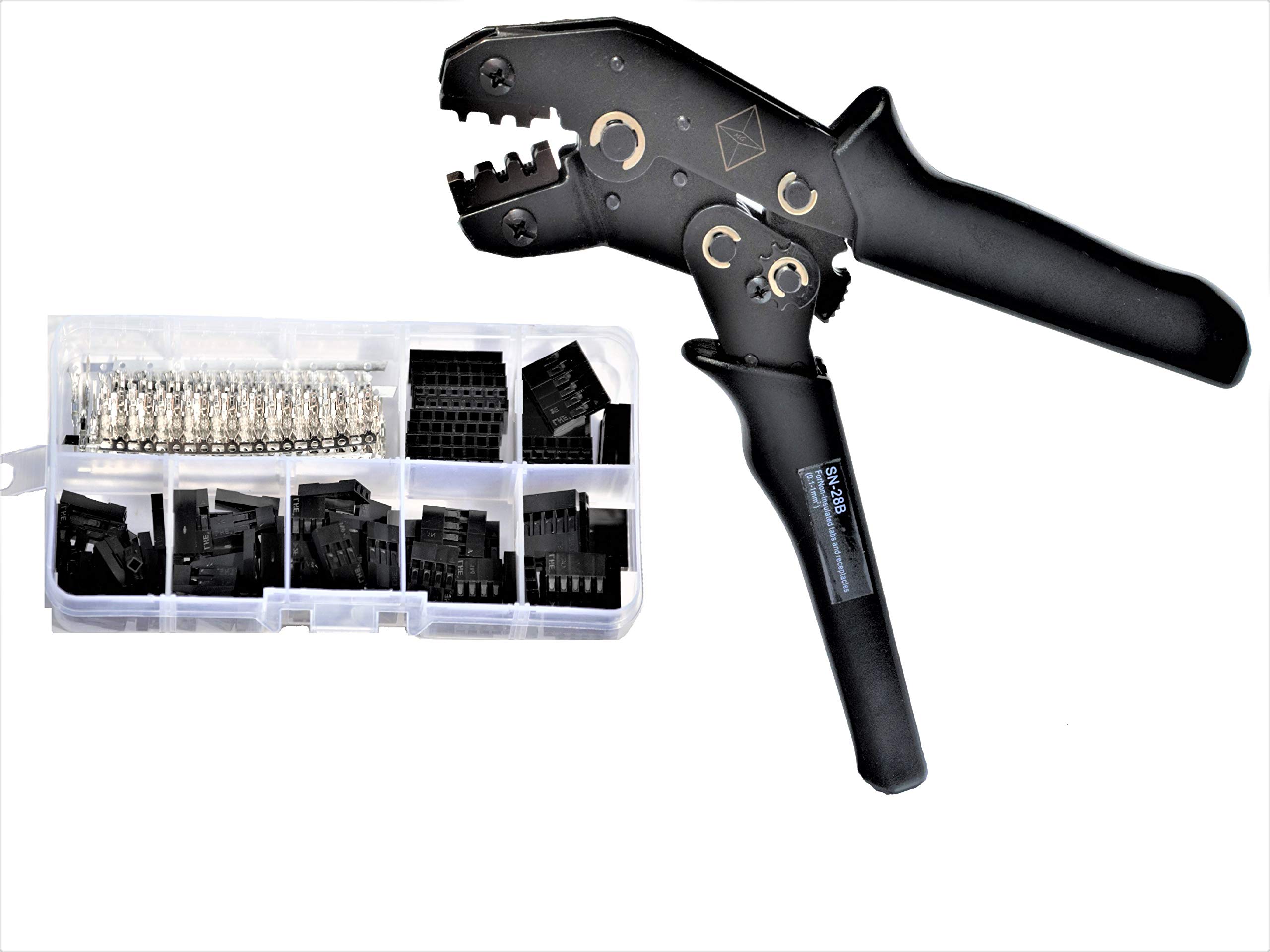 Buy SN-28B Ratchet Wire Crimping Tool + Practice 310 Piece 2.54mm ...