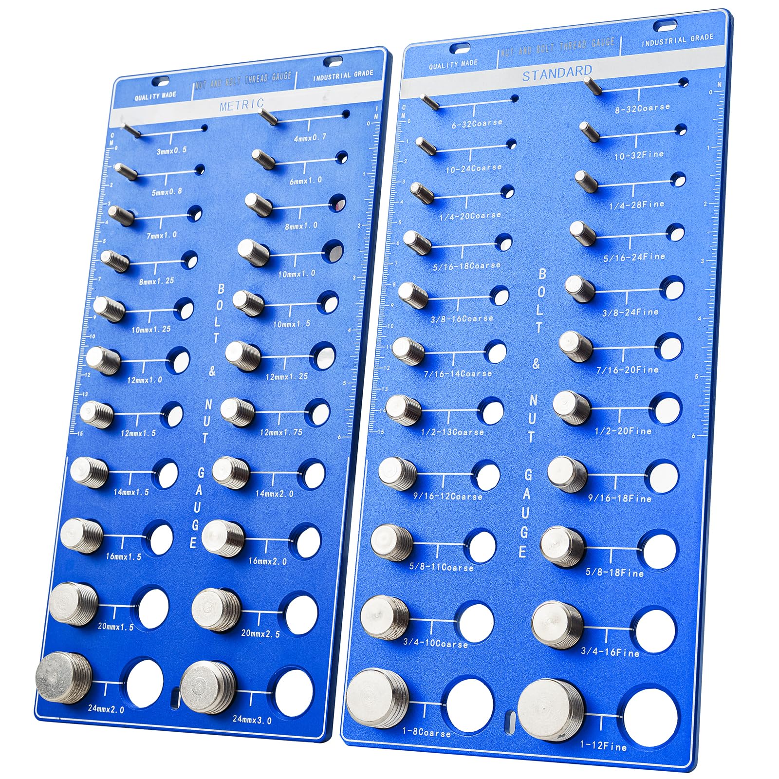 44 Nut and Bolt Thread Checker, Thread Checker, Accurate Size Thread ...