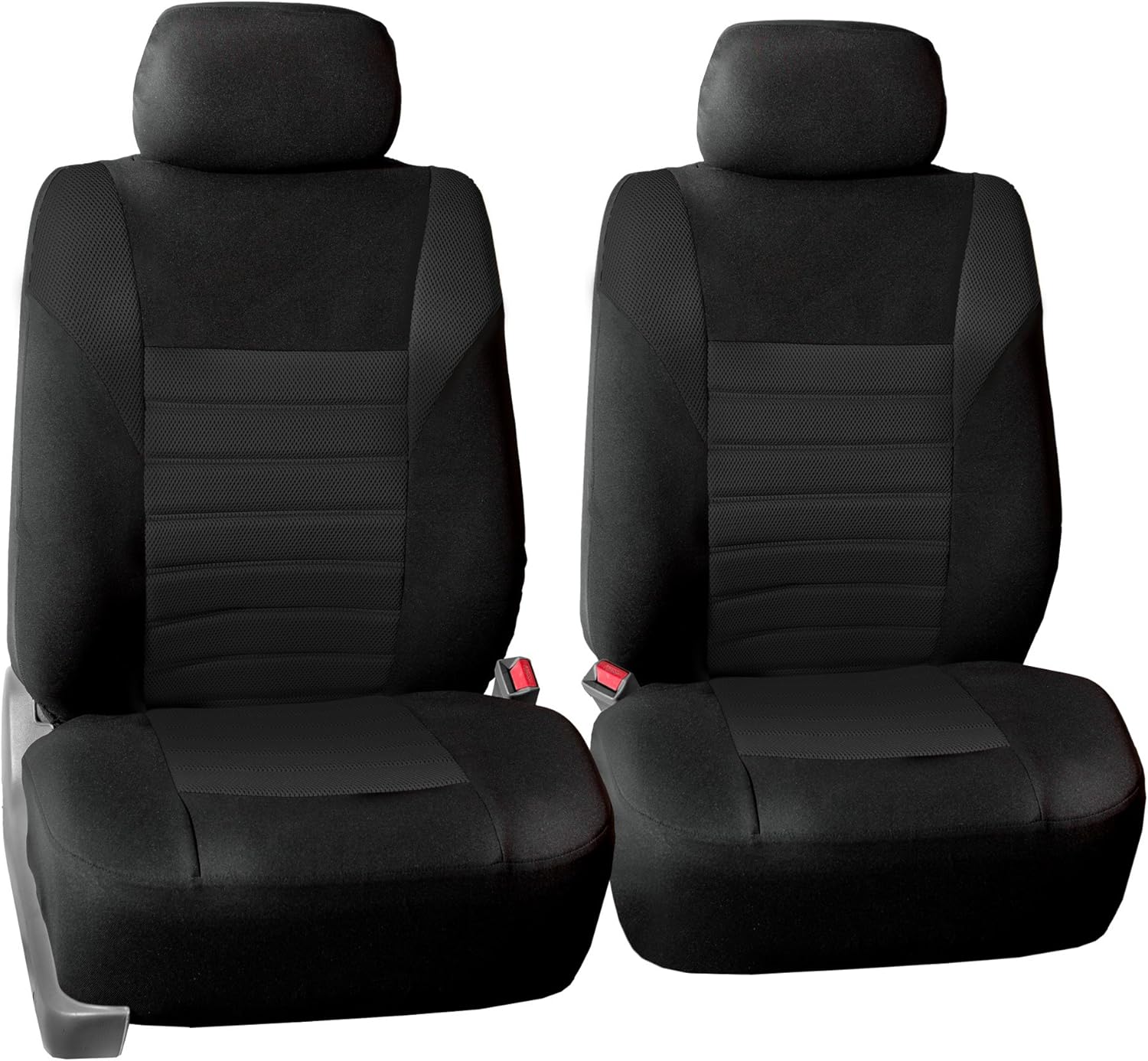 Amazon.com: TLH 3D Air Mesh Fabric Front Set Seat Covers, Removable ...