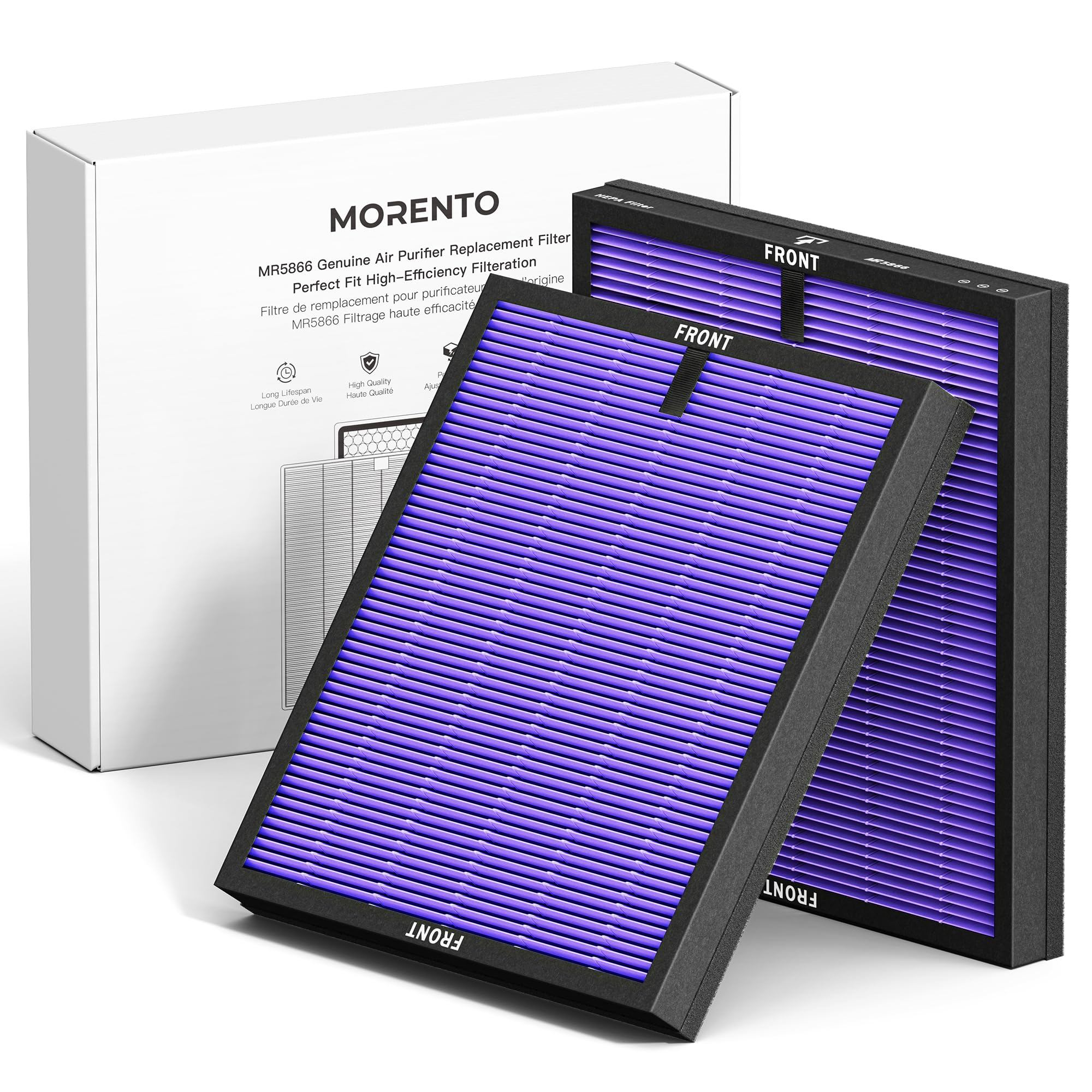 Amazon.com: MORENTO Genuine Air Purifier Replacement Filter, True HEPA ...