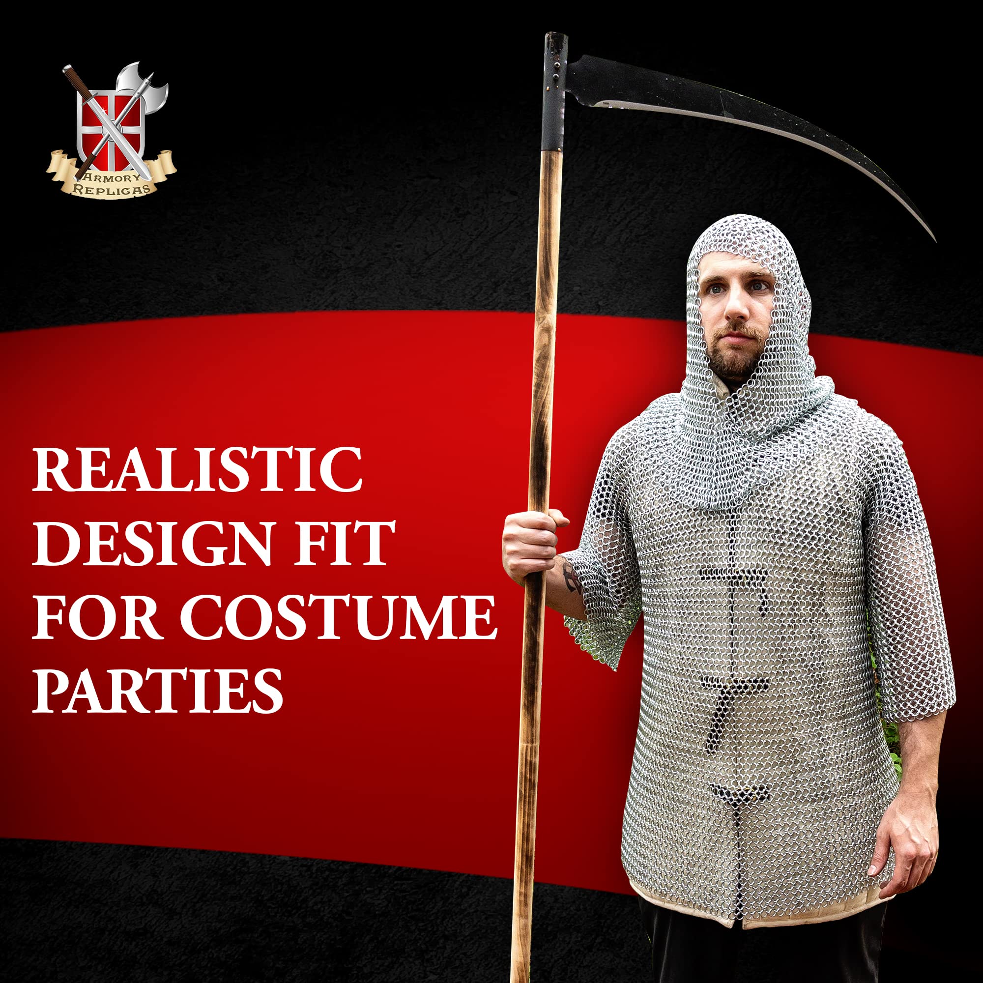 Grim Reaper Scythe Replica FOICE TÁTICA BLACK LEGION GRIM REAPER COM