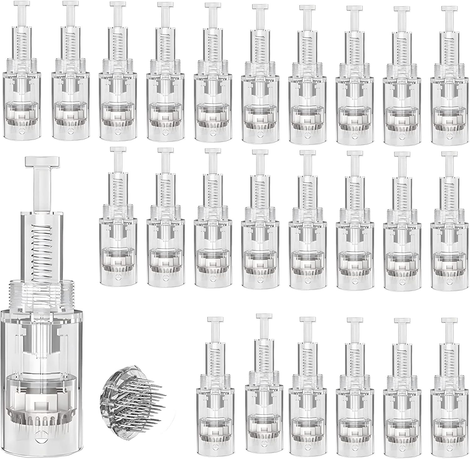 Microneedling Needles 36 Needling Pen 25 Pieces Cartridge Replacement ...