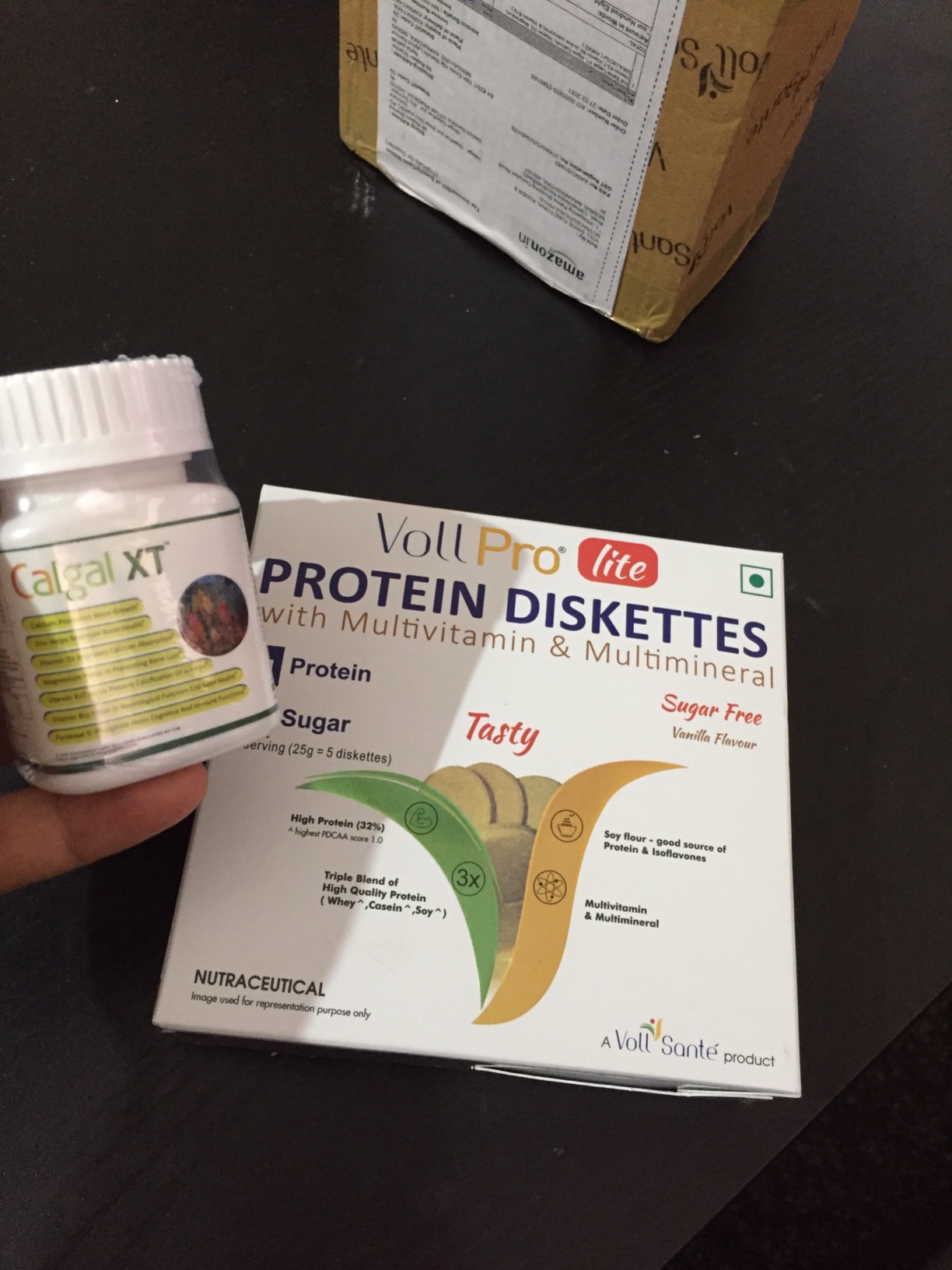 Voll Santé Plant Based Calcium Supplement- Calgal Xt With Vitamin K2-7 ...