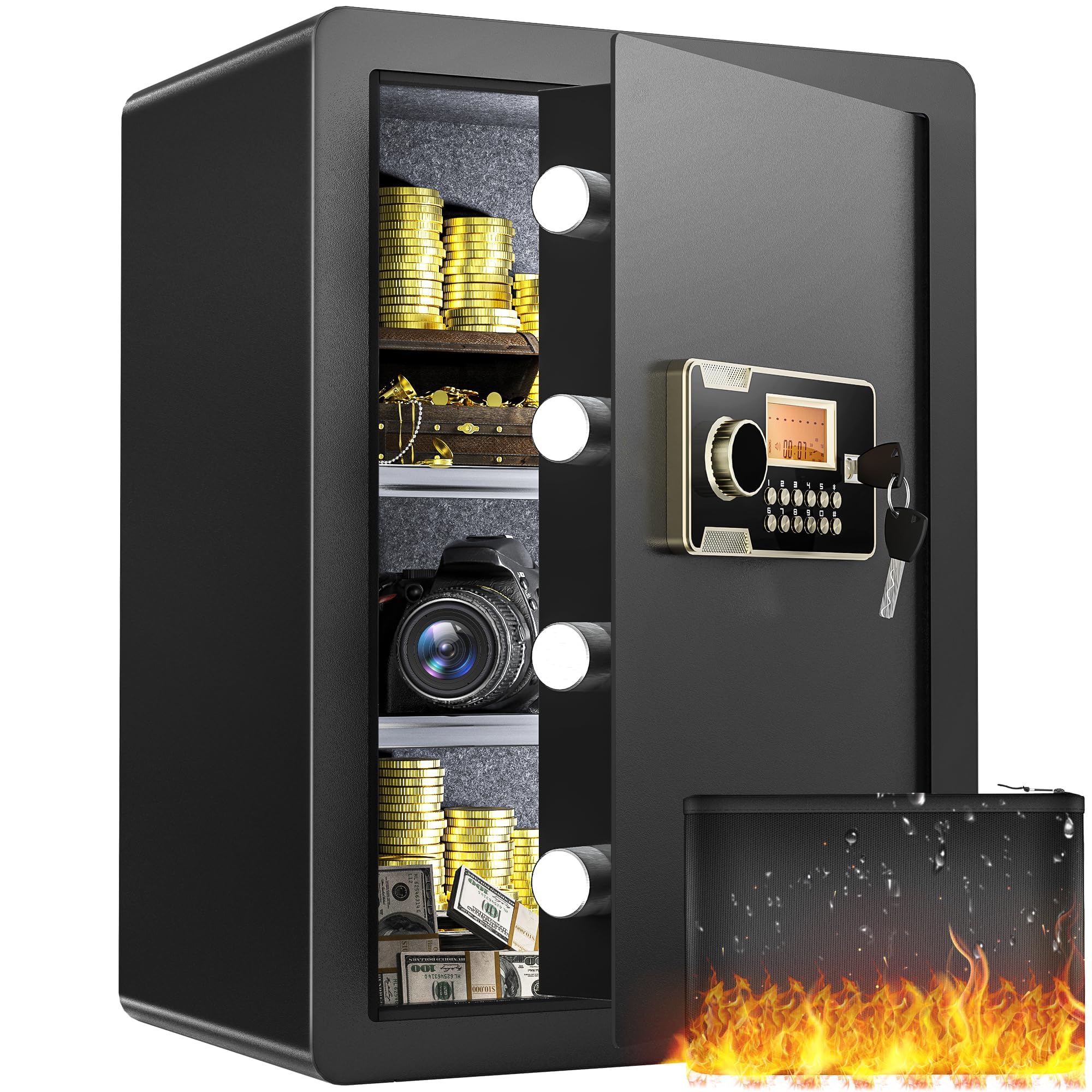 Snapklik.com : YITAHOME 3 Cu Ft Fireproof Safe, Large Safe Box