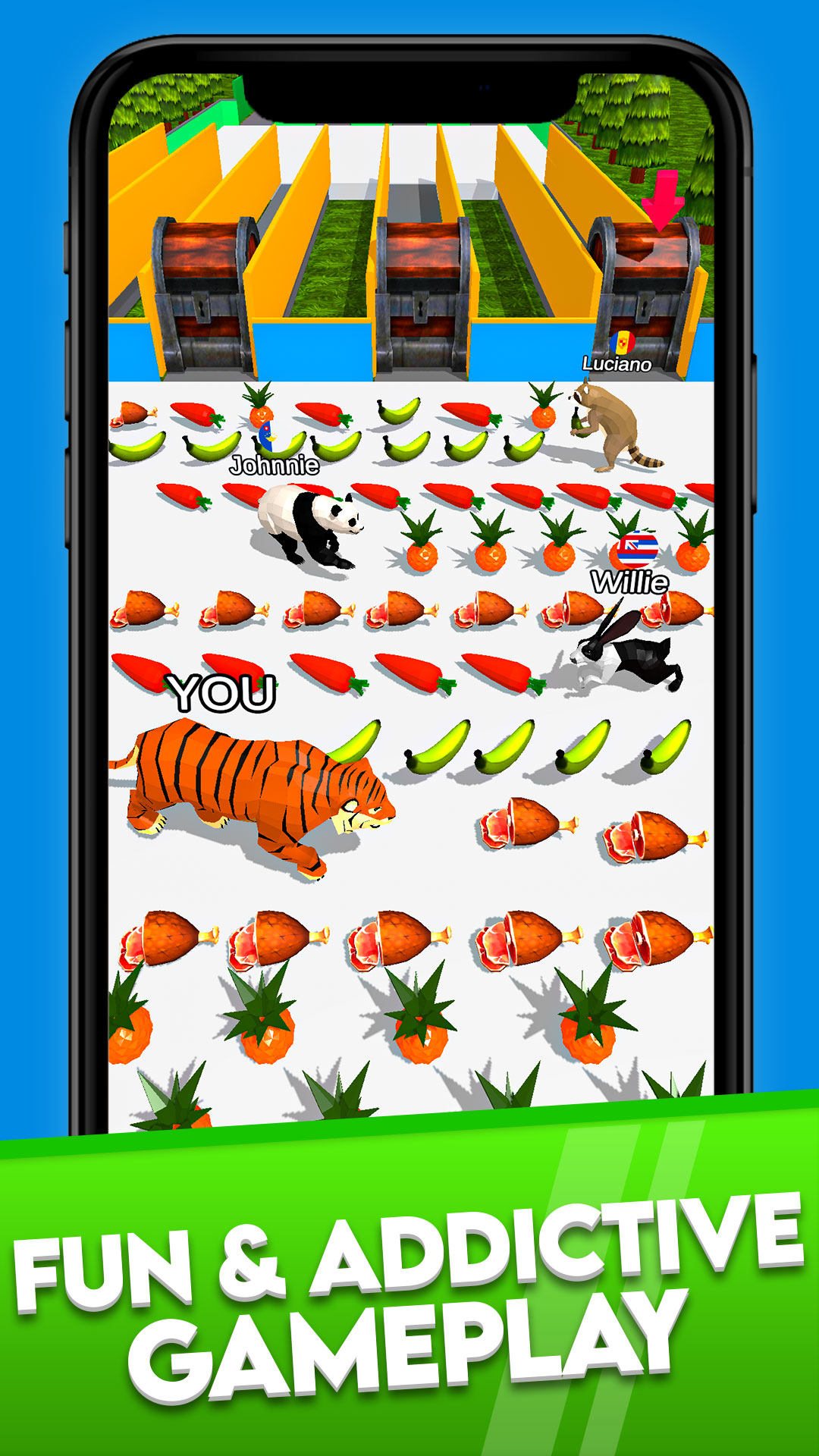 Animal Bridge Race 3D Runner: Build Muscle Rush Lion Racing Game - App ...