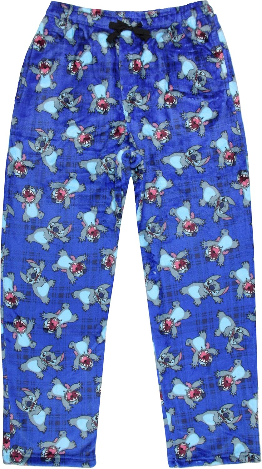 Disney Pajamas Stitch Scaring Poses Pajama Pants for Men – Cozy Plush ...