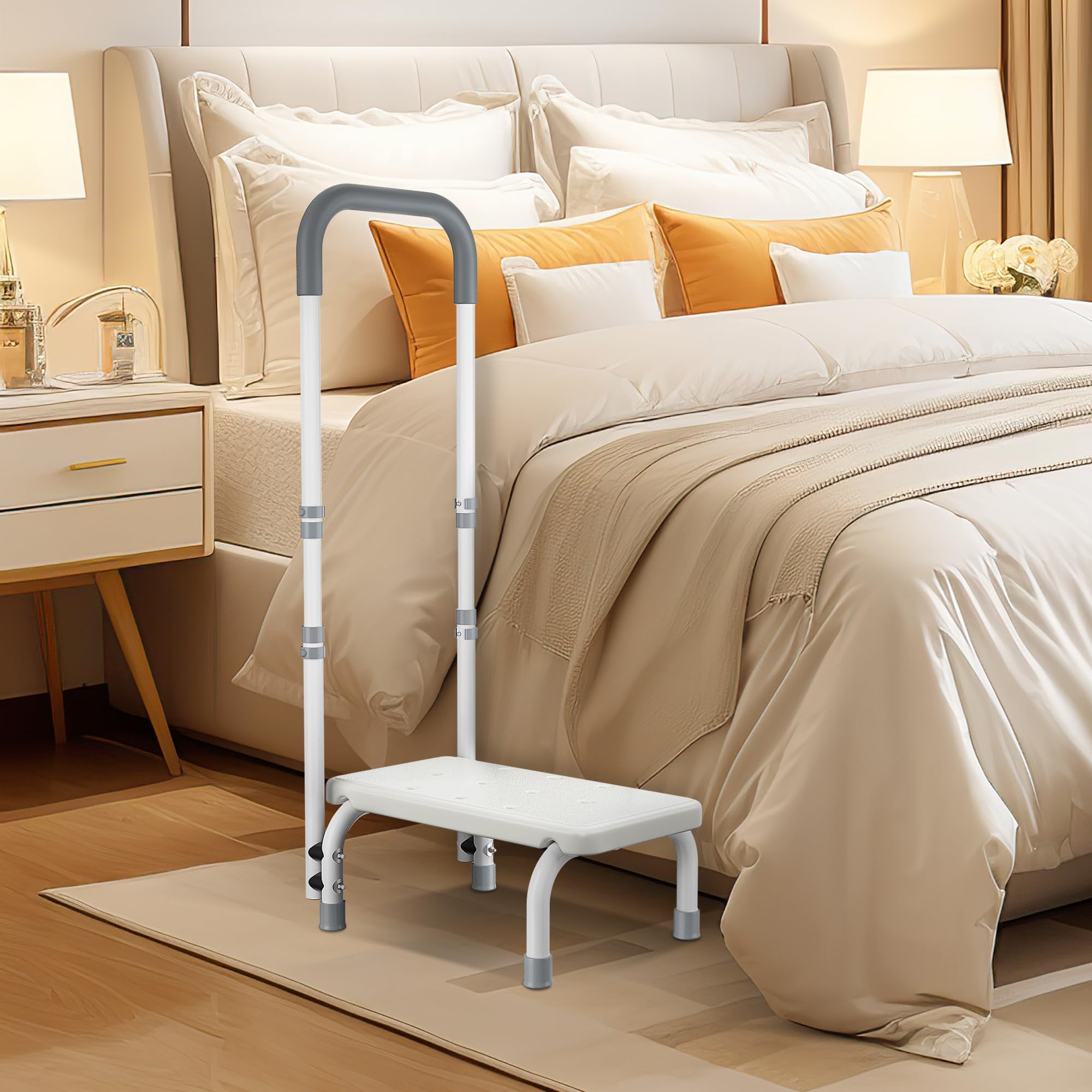 Amazon.com: Medical Step Stool with Handle Elderly Bed Steps for Adults ...