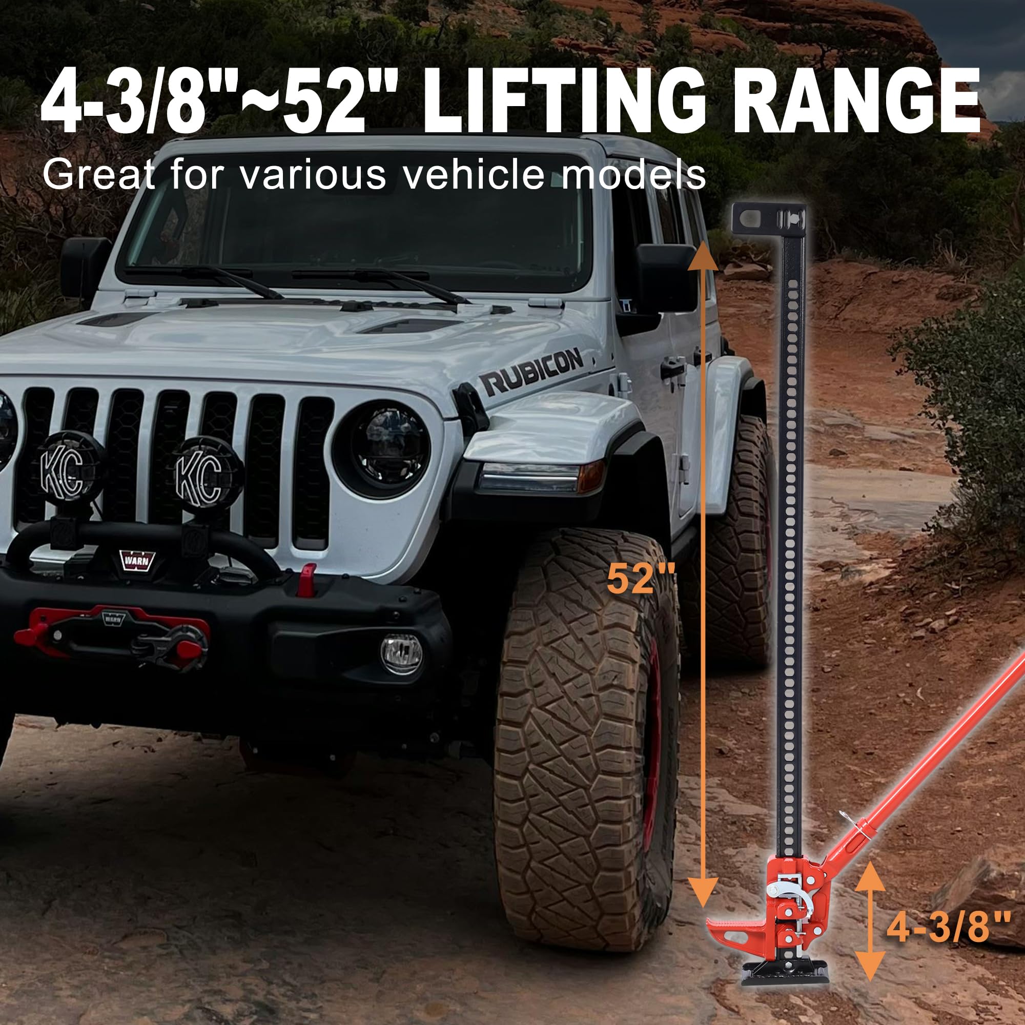 Snapklik.com : Farm Jack,48" High Lift Farm Jack,7000 Lbs Capacity ...