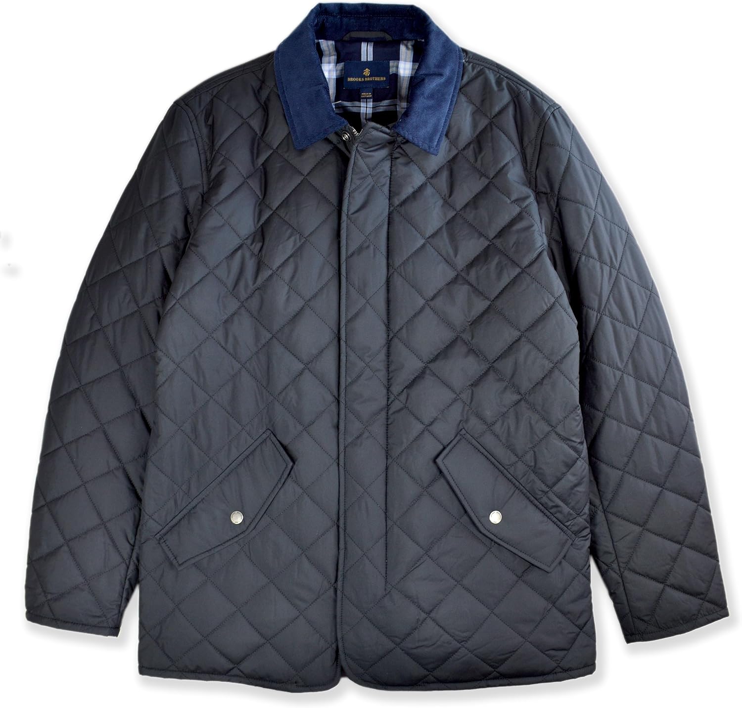 Brooks Brothers Mens Diamond Quilted Thermore Down Paddock Coat Jacket ...