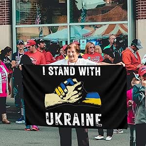 Amazon.com : I Stand with Ukraine Flag 3x5 FT Holiday Banner Garden ...