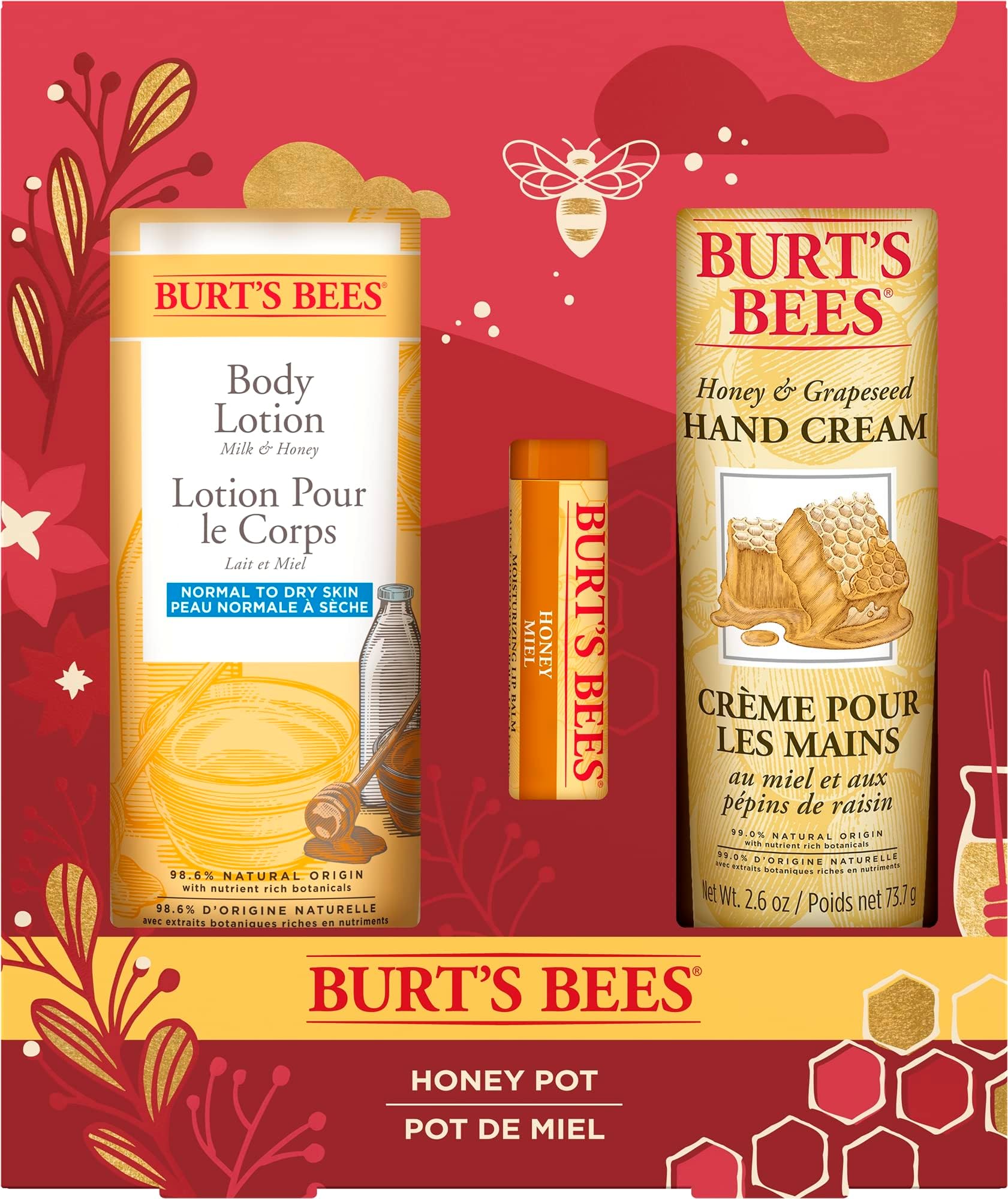 Amazon.com : Burt's Bees Hive Favorites Beeswax Holiday Gift Set ...