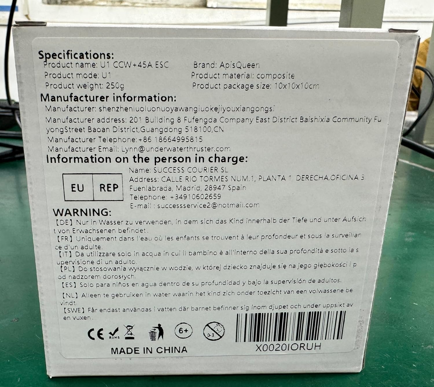 ApisQueen U01 Underwater Thruster - 2Kg Thrust Nepal | Ubuy