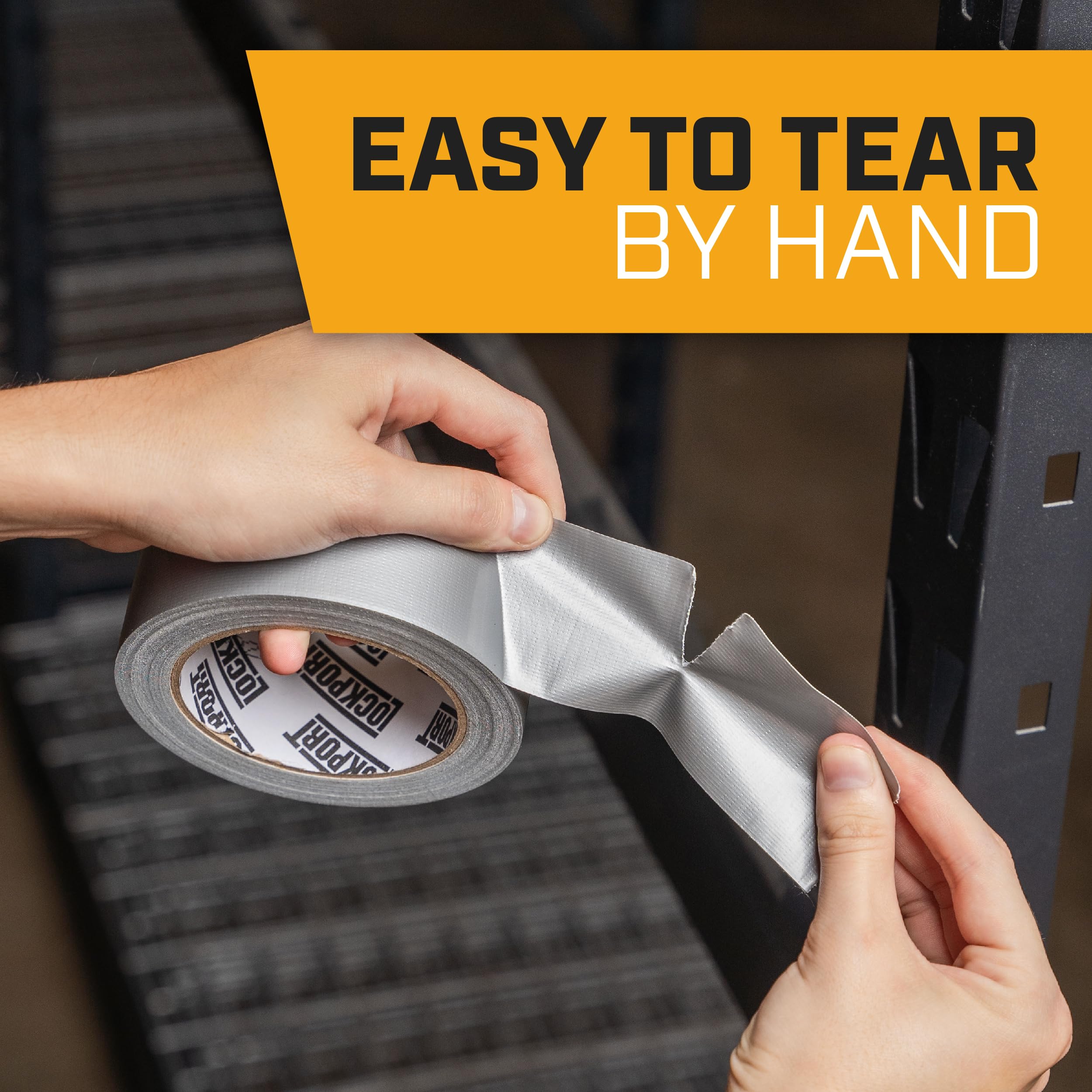 Lockport Bulk Silver Duct Tape - 24 Roll Multi Pack Heavy Duty Duct ...