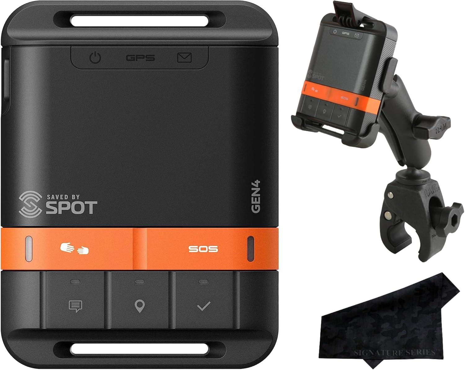 Amazon.com: SPOT Gen 4 Satellite GPS Messenger and RAM Claw Mount ...