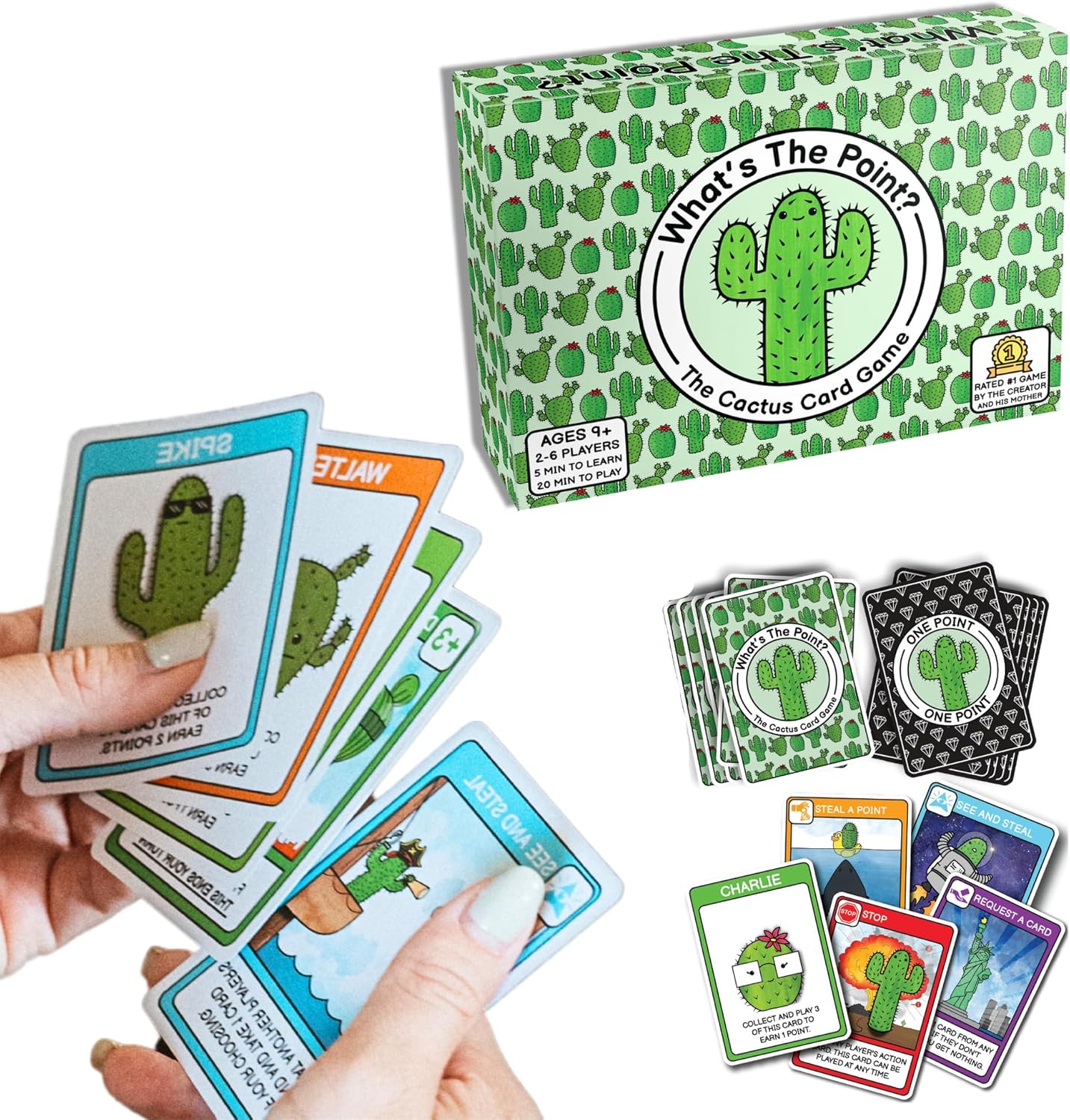 Amazon.com: What's The Point? The Cactus Card Game - Fun Card Games for ...