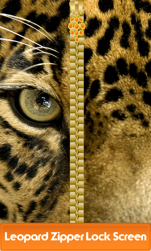 Leopard Zipper Lock Screen - App on Amazon Appstore