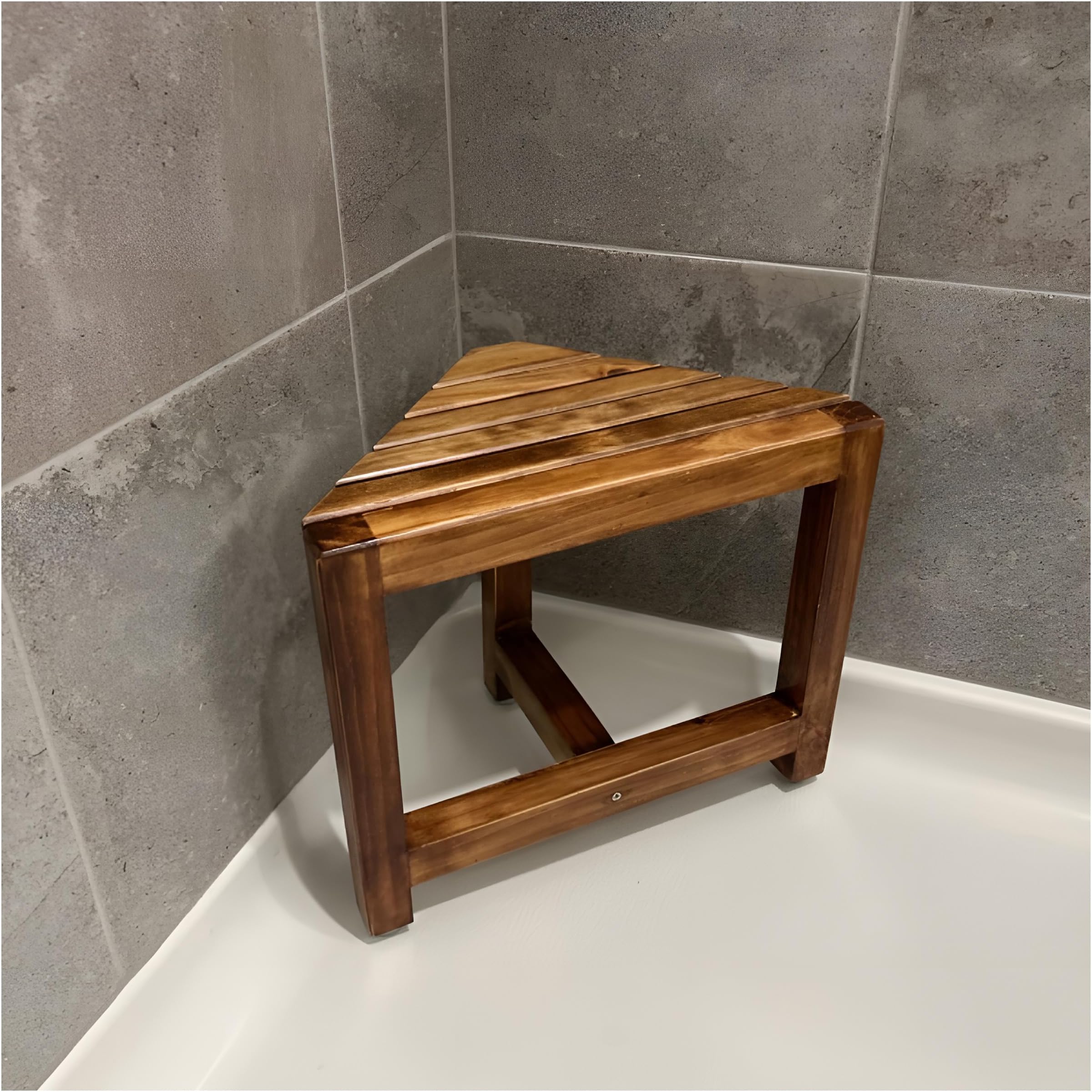 Amazon.com: DITAVN Shower Foot Rest 12 in, Corner Shower Stool for ...