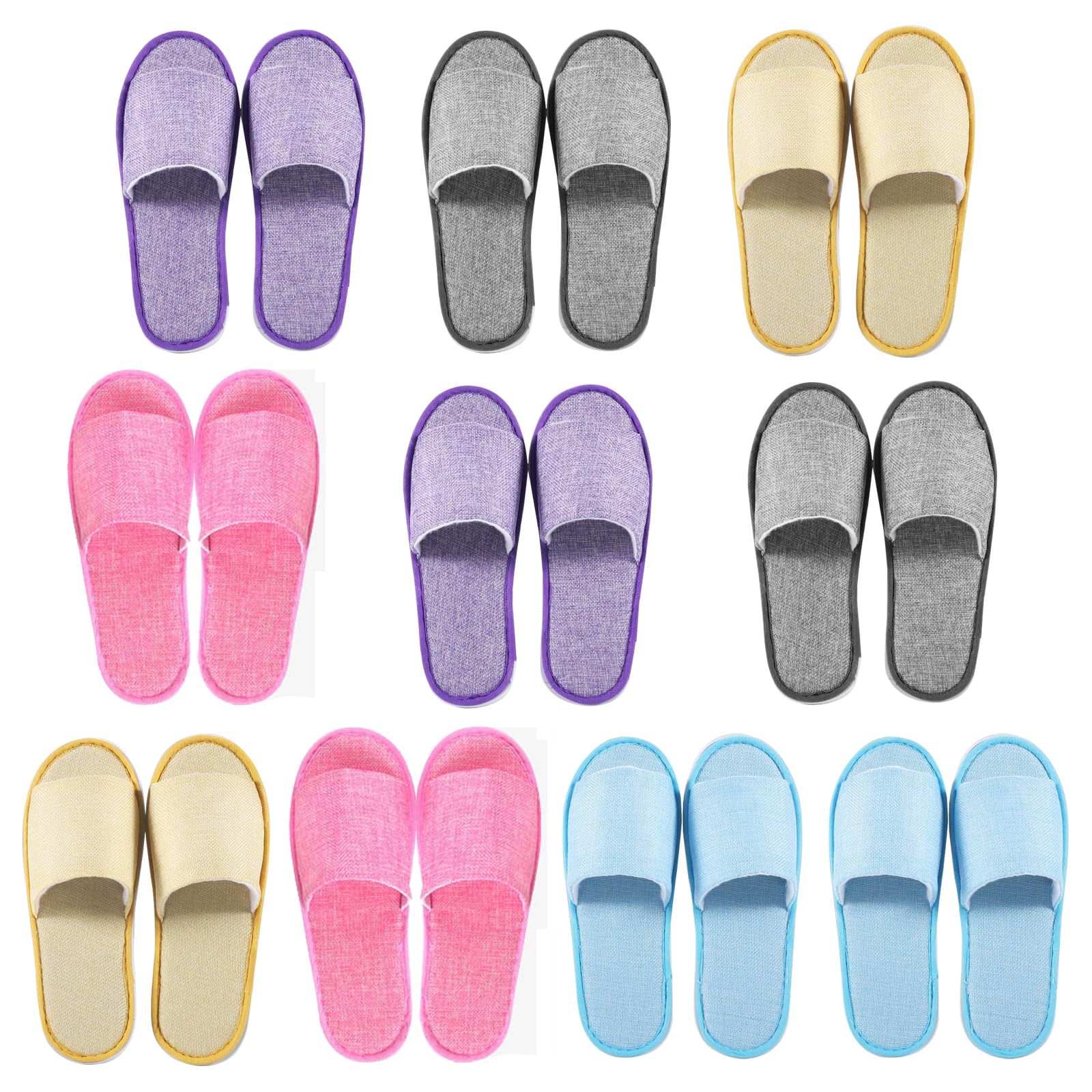 Binblin 10 x hotel slippers, guest slippers, guest slippers, guest ...