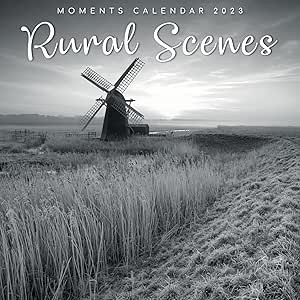 Wall Calendar 2023 - Rural Scenes, 30 x 30 CM Monthly View, 16-Month ...