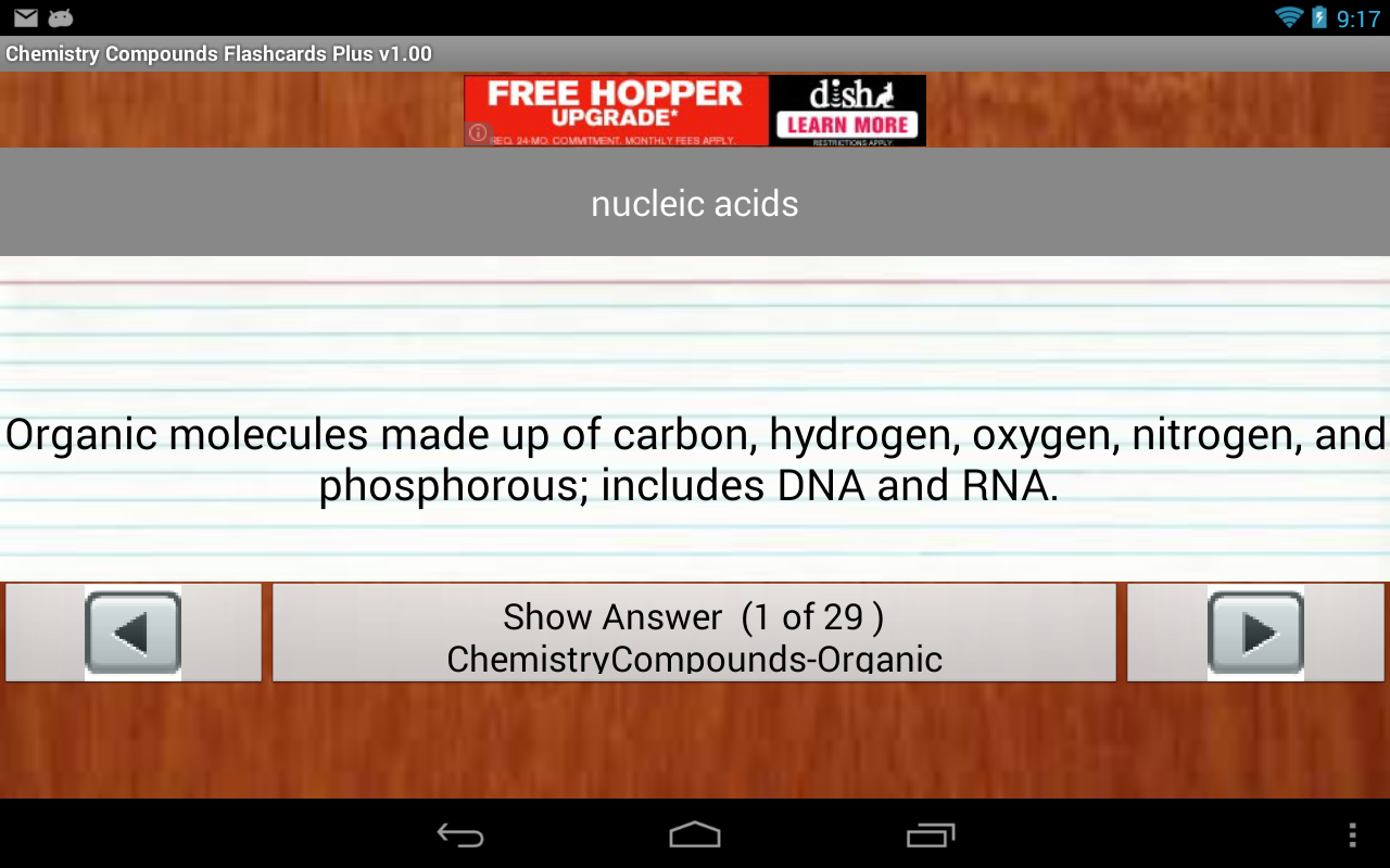 Chemistry Compounds Flashcards Plus - App on Amazon Appstore