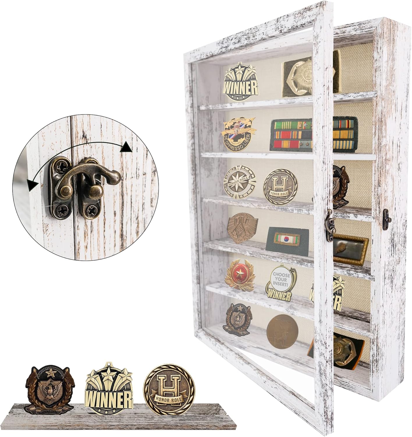 Amazon.com - FramePro Shadow Box Frame with Removable Shelves, Deep ...