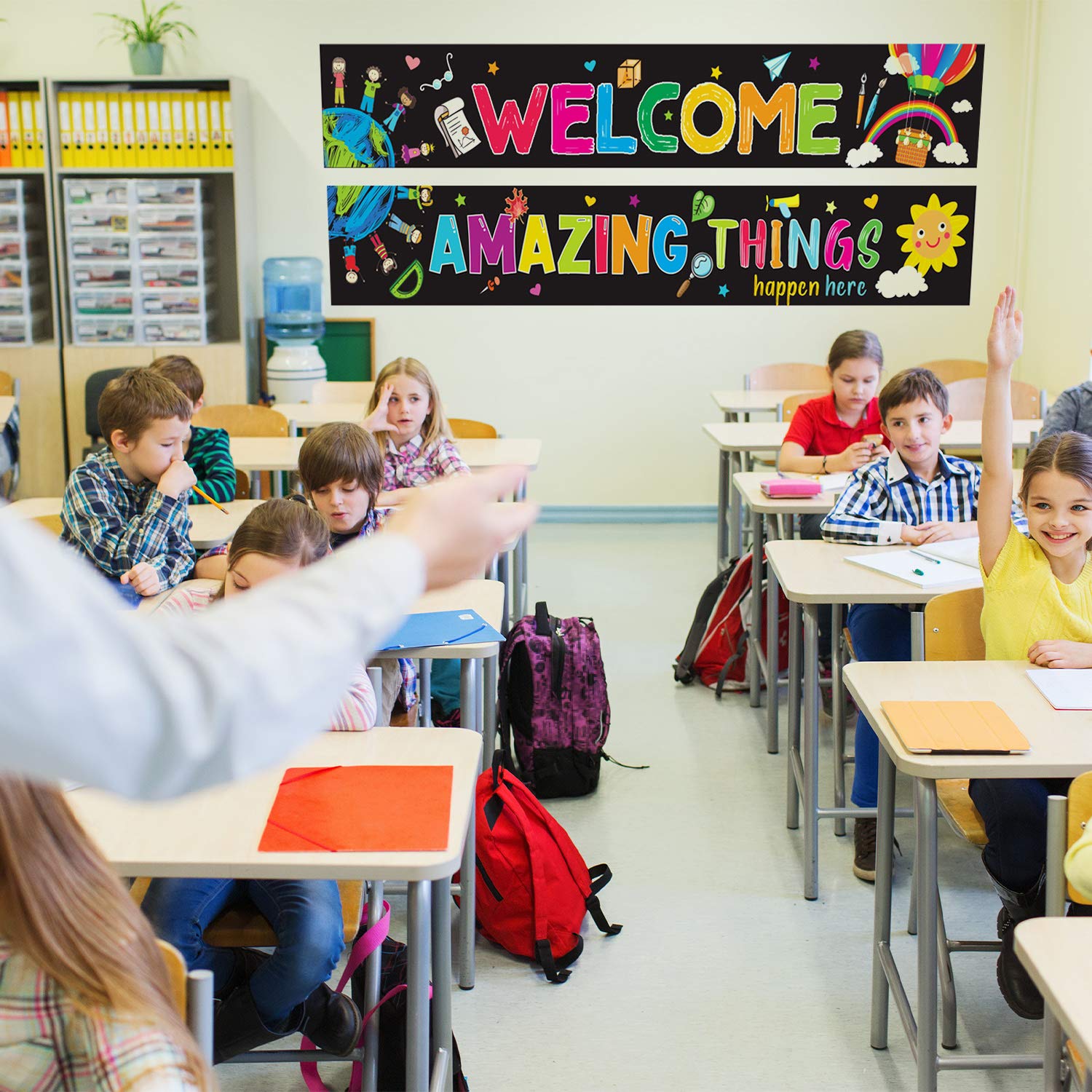 Snapklik.com : 2 Pack Classroom Welcome Banner Poster Back To School ...