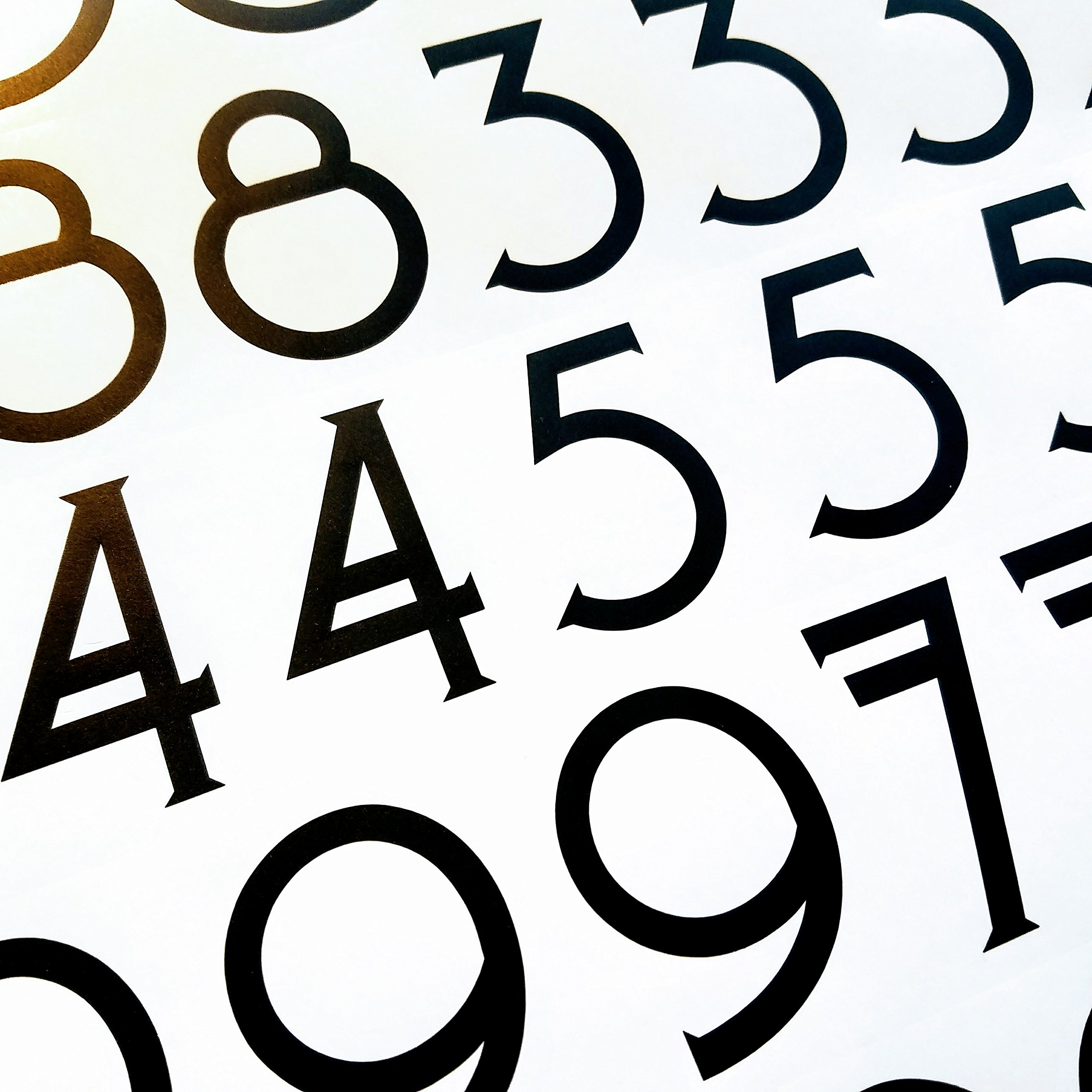 Amazon.com: Craftsman Style Die Cut Vinyl Numbers (3 inch Matte Black ...