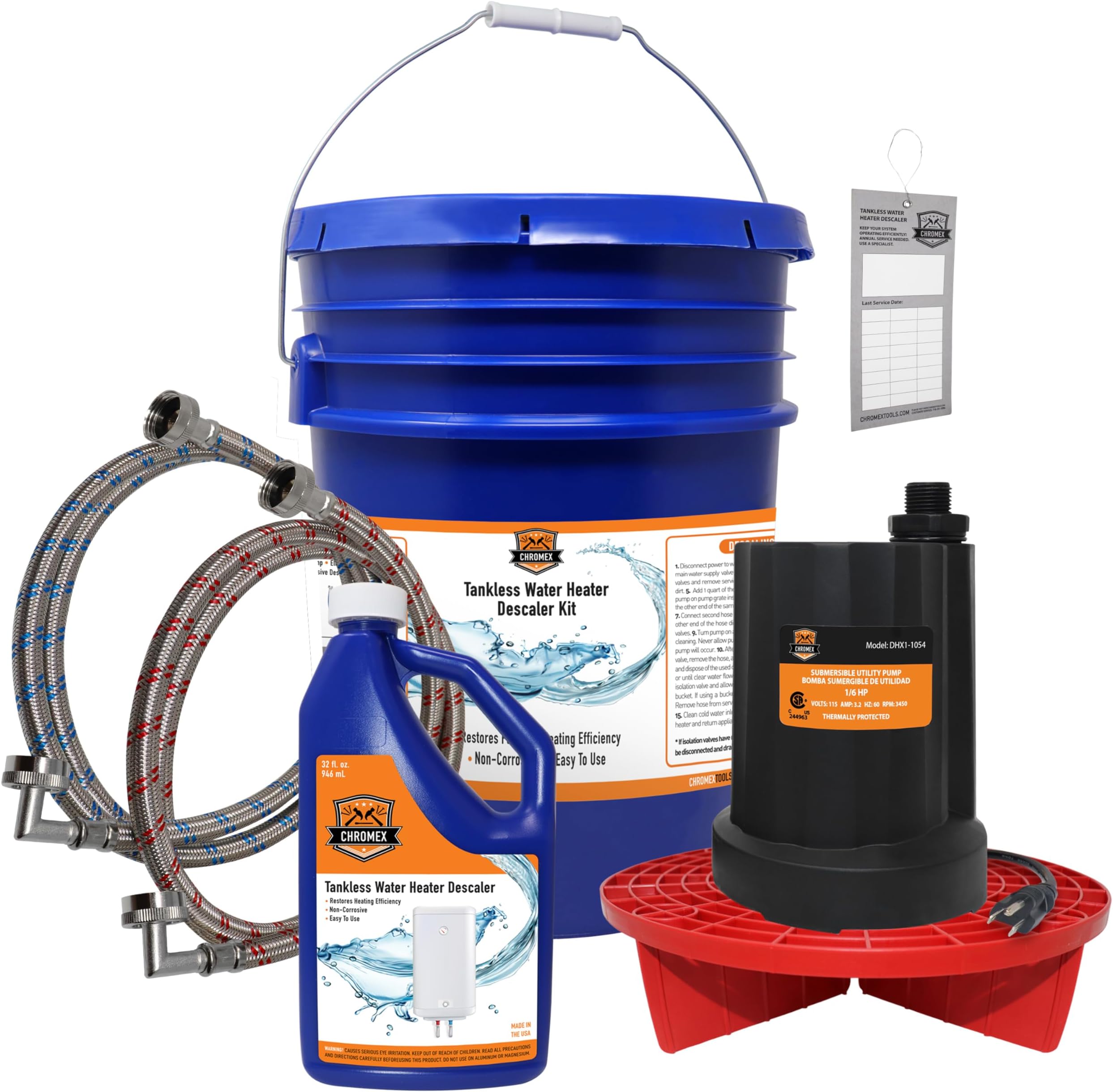 Chromex Tankless Heater Descaler Kit - Just Add Vinegar or Your Own ...