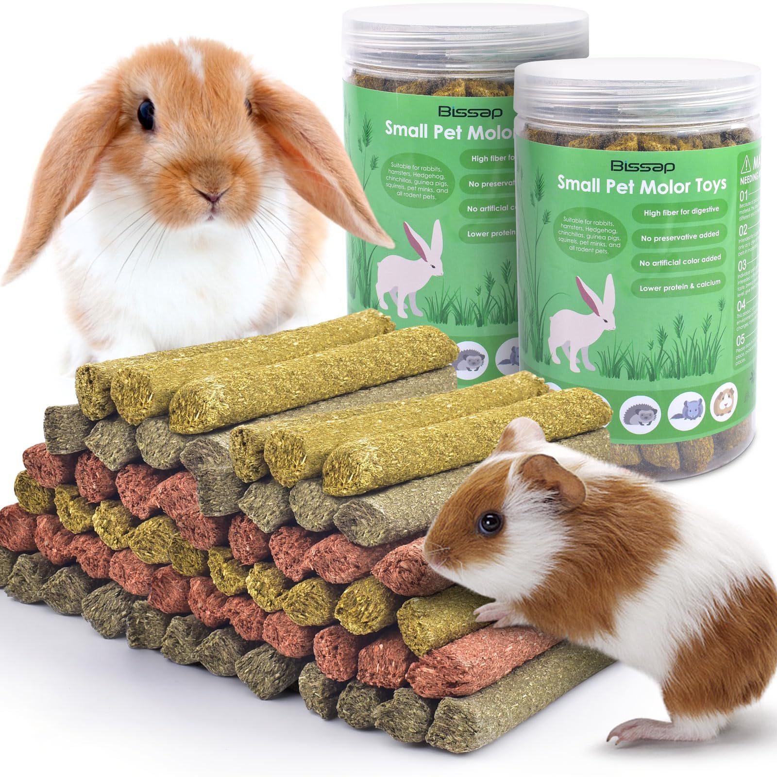Snapklik.com : 72PCS Rabbit Chew Sticks, Mixed Natural Timothy Hay Oat ...