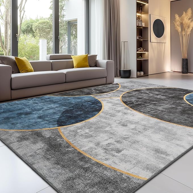 Sour Lemon Rugs Living Room Large 120x160 - Machine Washable Rug - Area ...