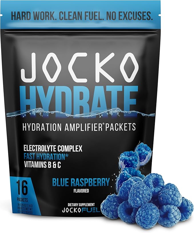 Amazon.com: Jocko Fuel Hydrate Electrolytes Powder Packets Low Sugar ...