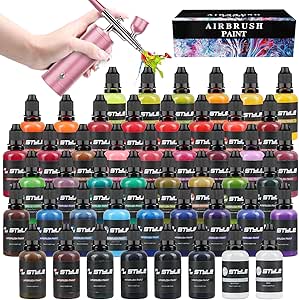Amazon.com: rhinowisdom Airbrush set Rechargeable Cordless Airbrush ...