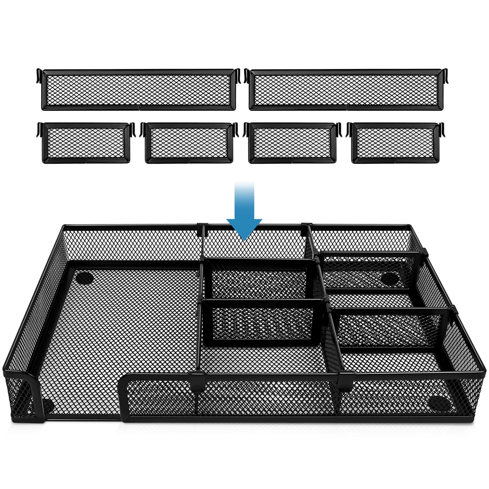Amazon.com : Kciplab Desk Drawer Organizer Tray, Office Desk Organizer ...