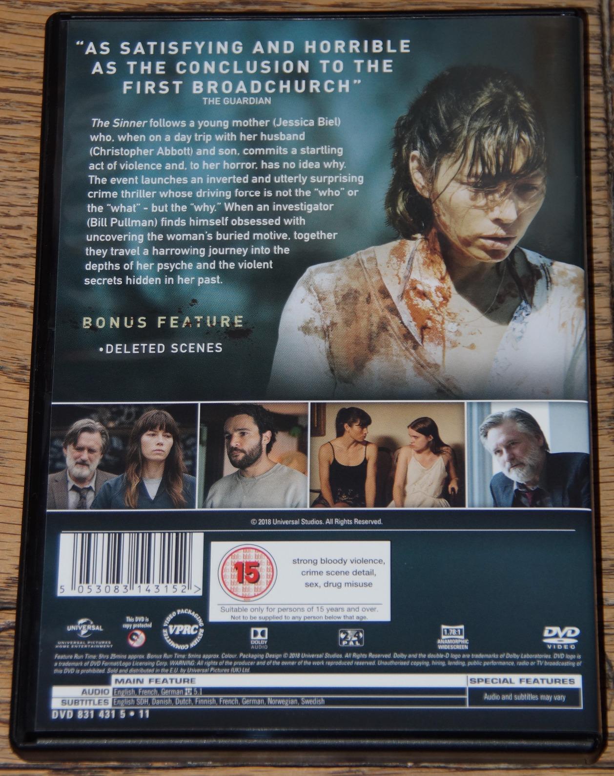 The Sinner [DVD] [2017]: Amazon.co.uk: Jessica Biel, Christopher Abbott ...