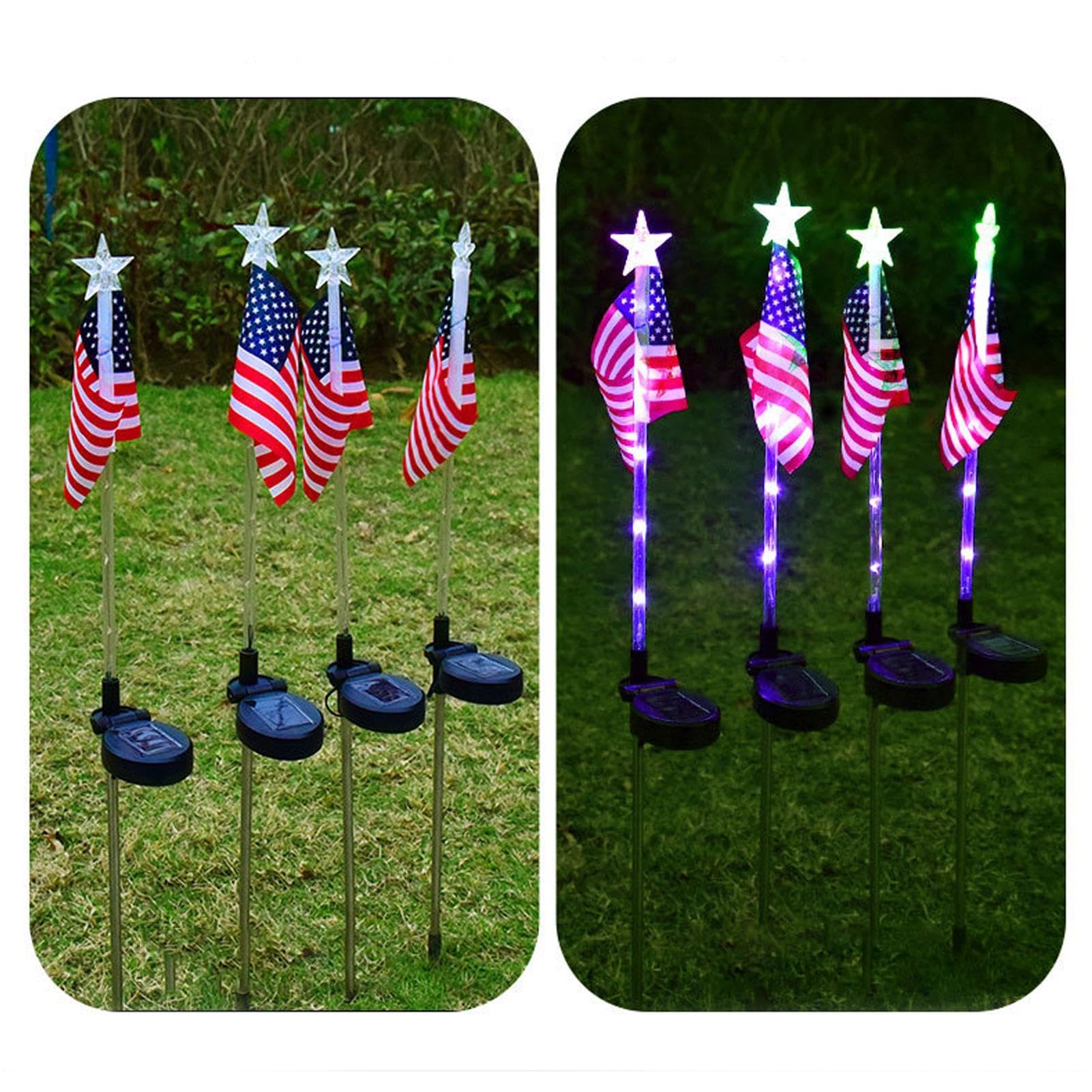Led Flag Lights Outdoor Hampton Bay Solar 50 Lumens Black Outdoor