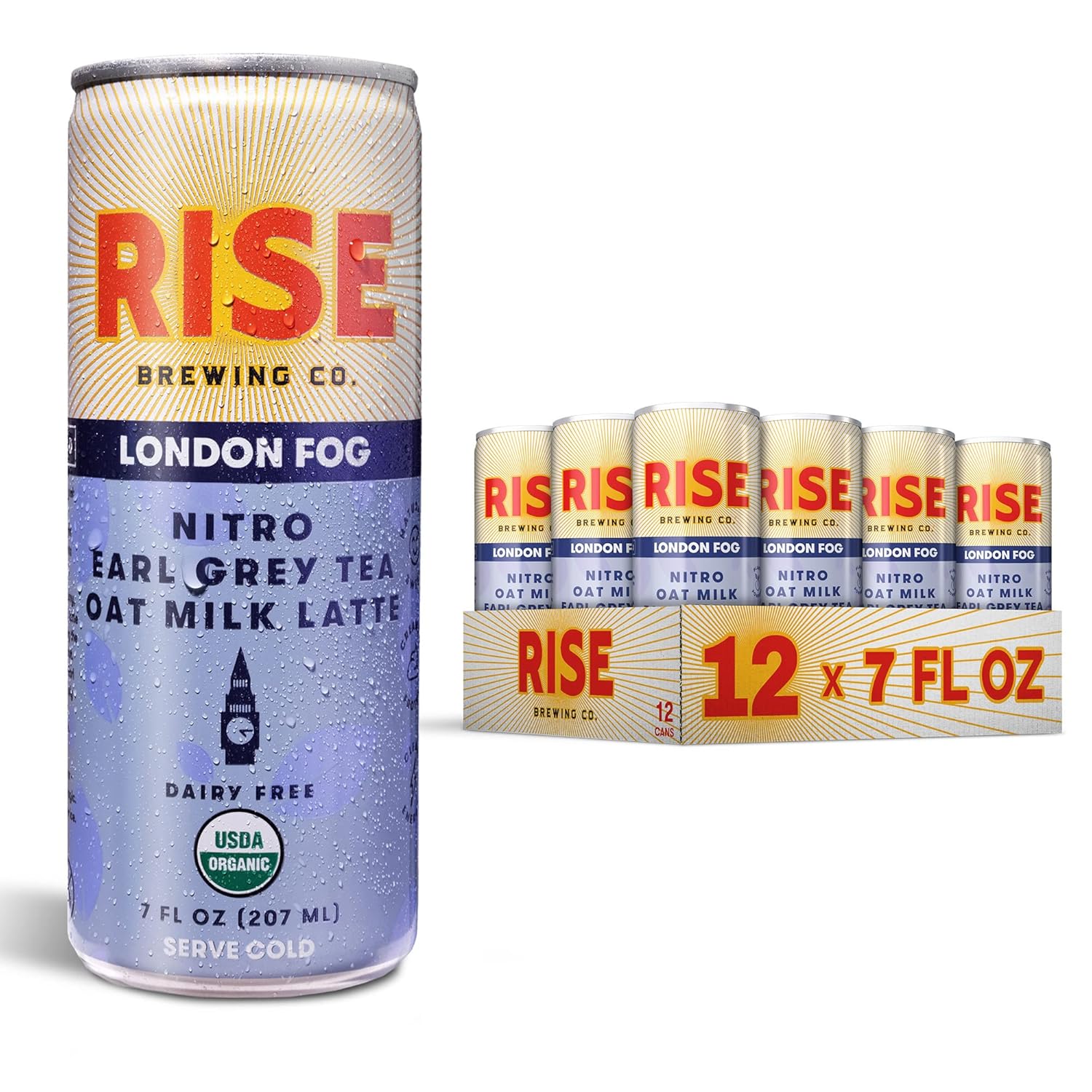 Amazon.com : RISE Brewing Co. | London Fog Earl Grey Tea Oat Milk Nitro ...